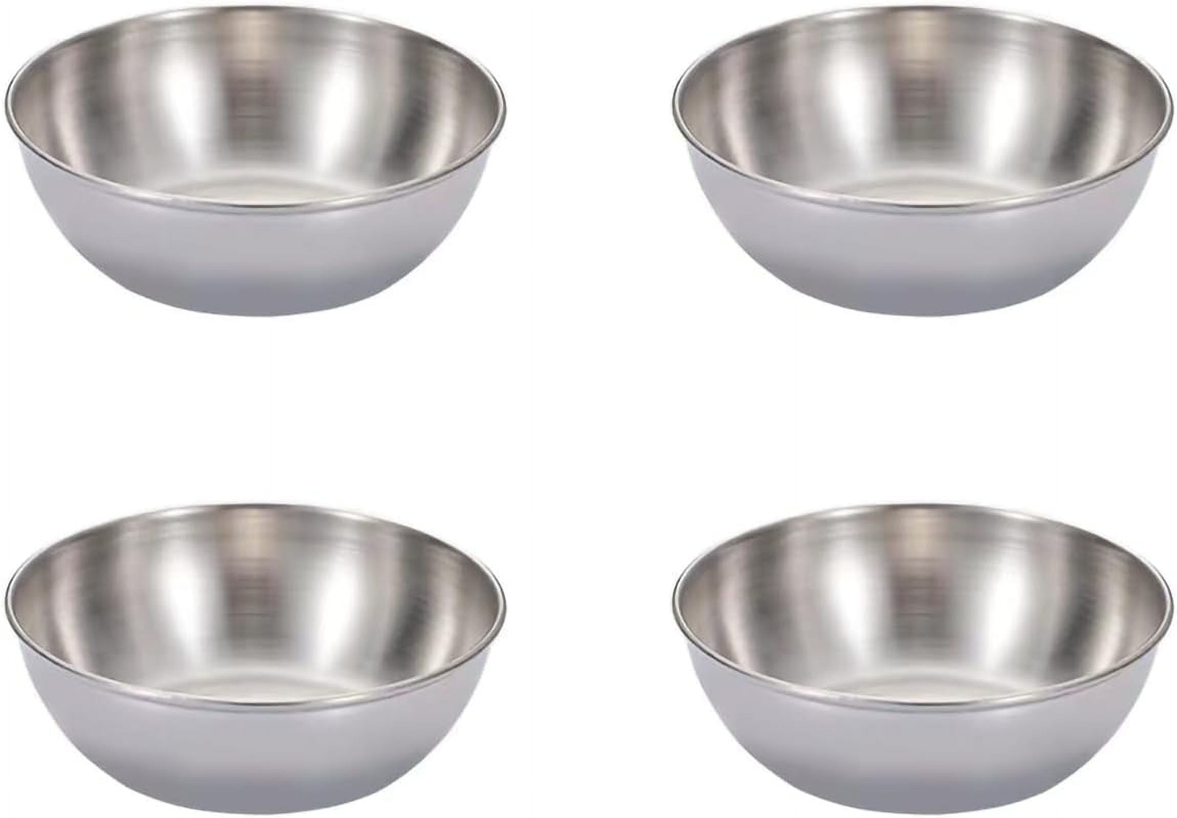 HHJ High Quality Design!Stainless Steel Sauce Dishes,4 Pack Dipping ...