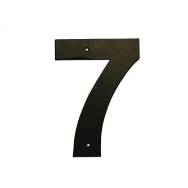 HHN-7-4 4 In. Helvetica Modern Font Individual House Number 7 - Black ...