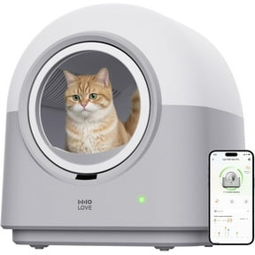PetSnowy Auto-Packing Self Cleaning Kitty Litter Box with Odor-Free ...