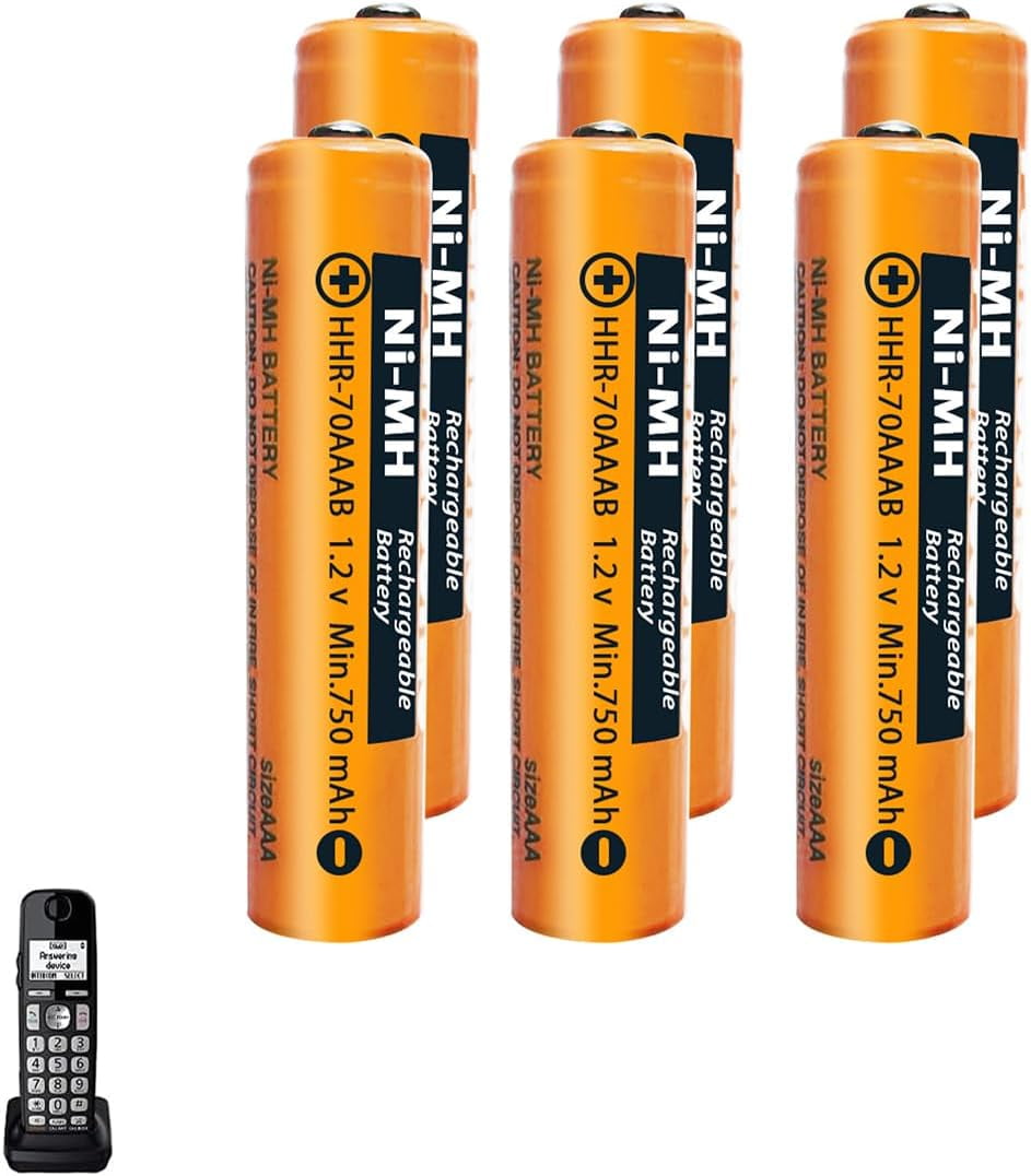 HHR-70AAAB NI-MH y for Panasonic 1.2 V 750 mAh AAA Rechargeable ies for ...