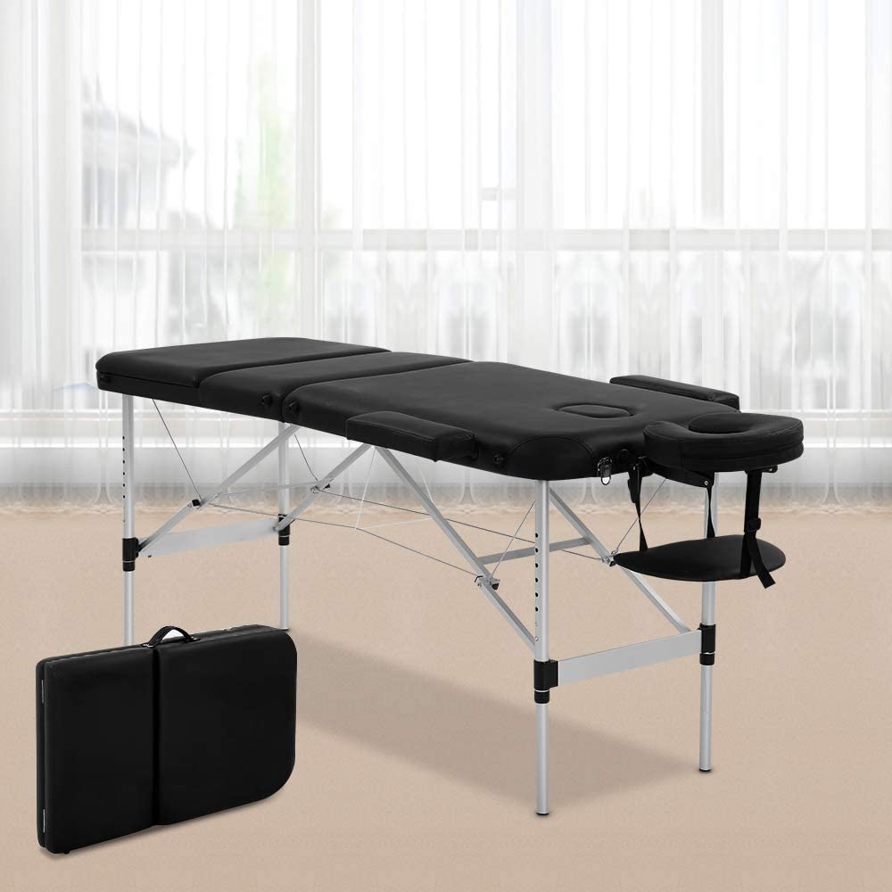 HHS Massage Table 73 Inch Aluminium Massage Bed Professional Folding ...