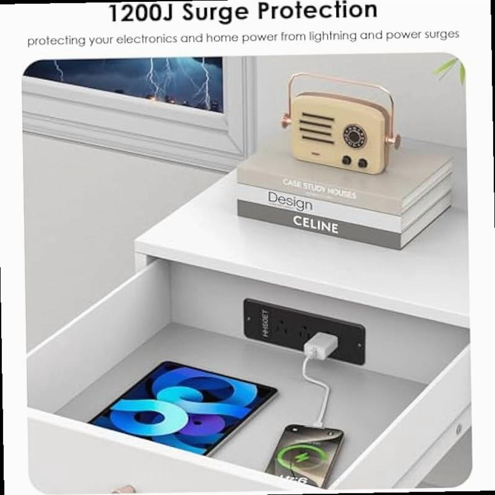 HHSOET Recessed Power Strip Fast Charging Furniture Outlet Flat Plug ...
