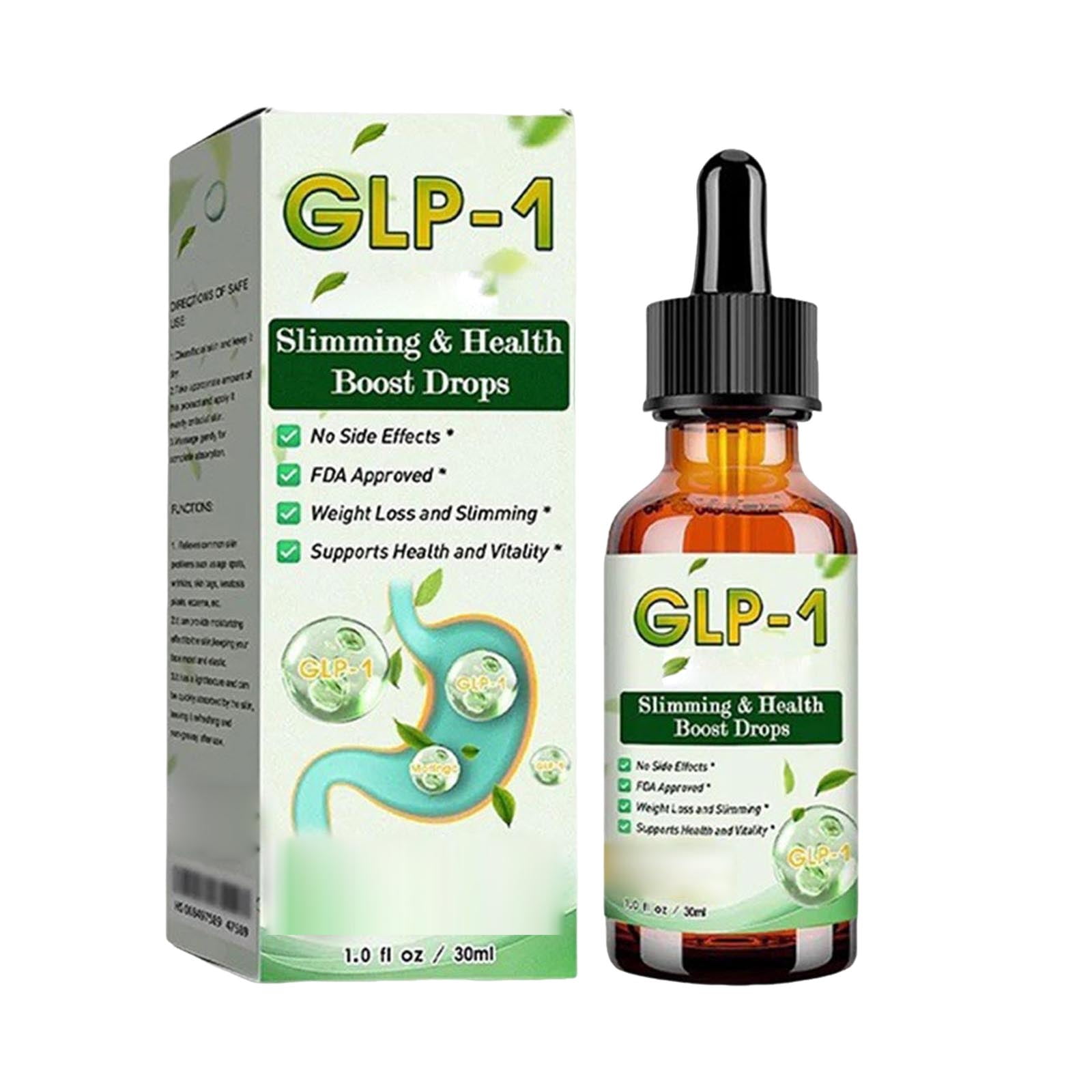HHVB GLP-1 Liquid Drops With Natural Formula - Premium Care For Everyone (30 ml,1Pack) - Walmart.com