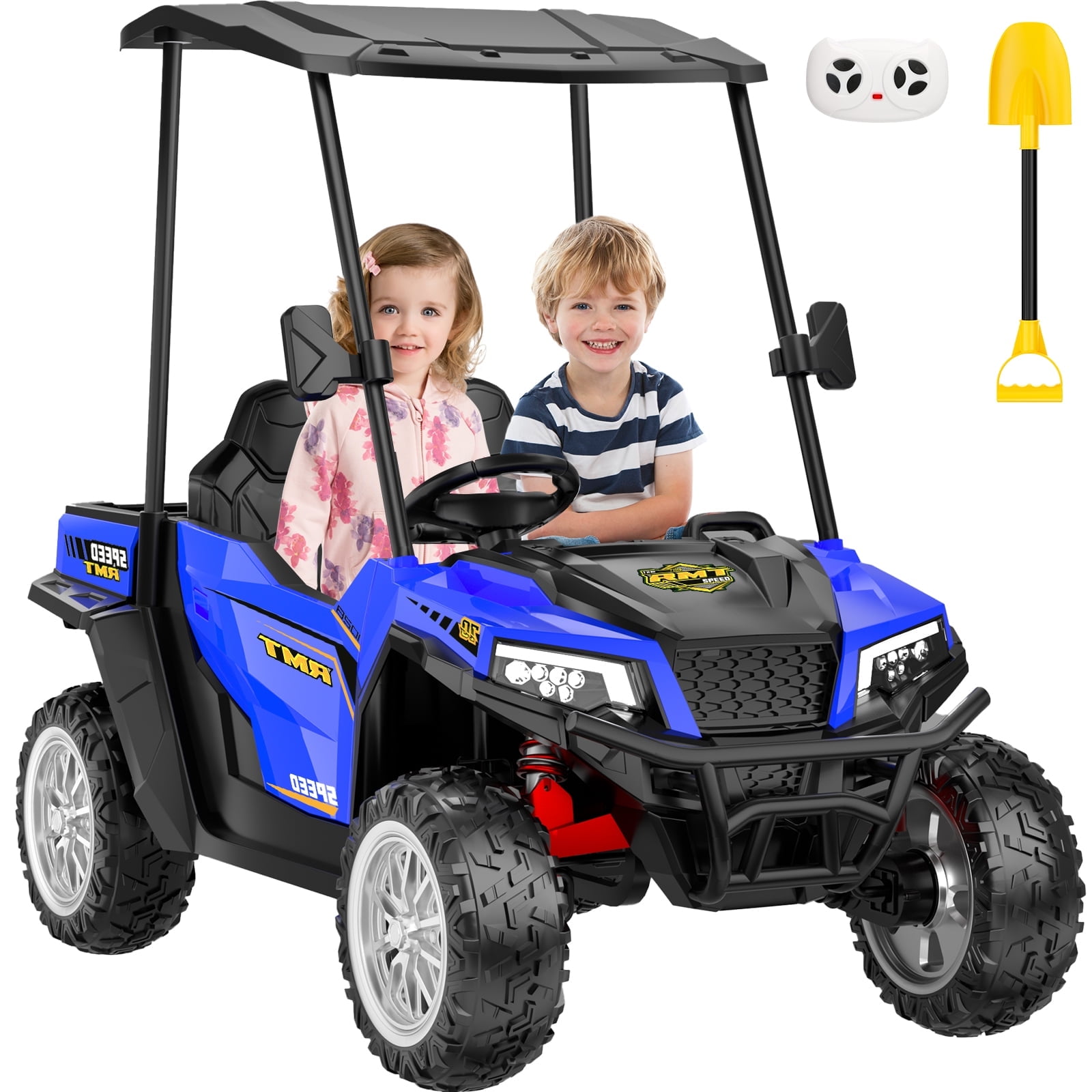 HHVEL 24V Ride on Dump Truck,2 Seater Ride on UTV for Big Kids with ...