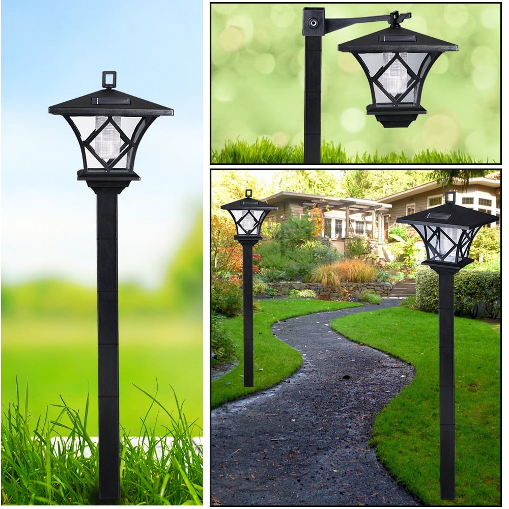 HHY Onemayship Solar Lantern Lamp Post Stake Light Waterproof Hanging ...