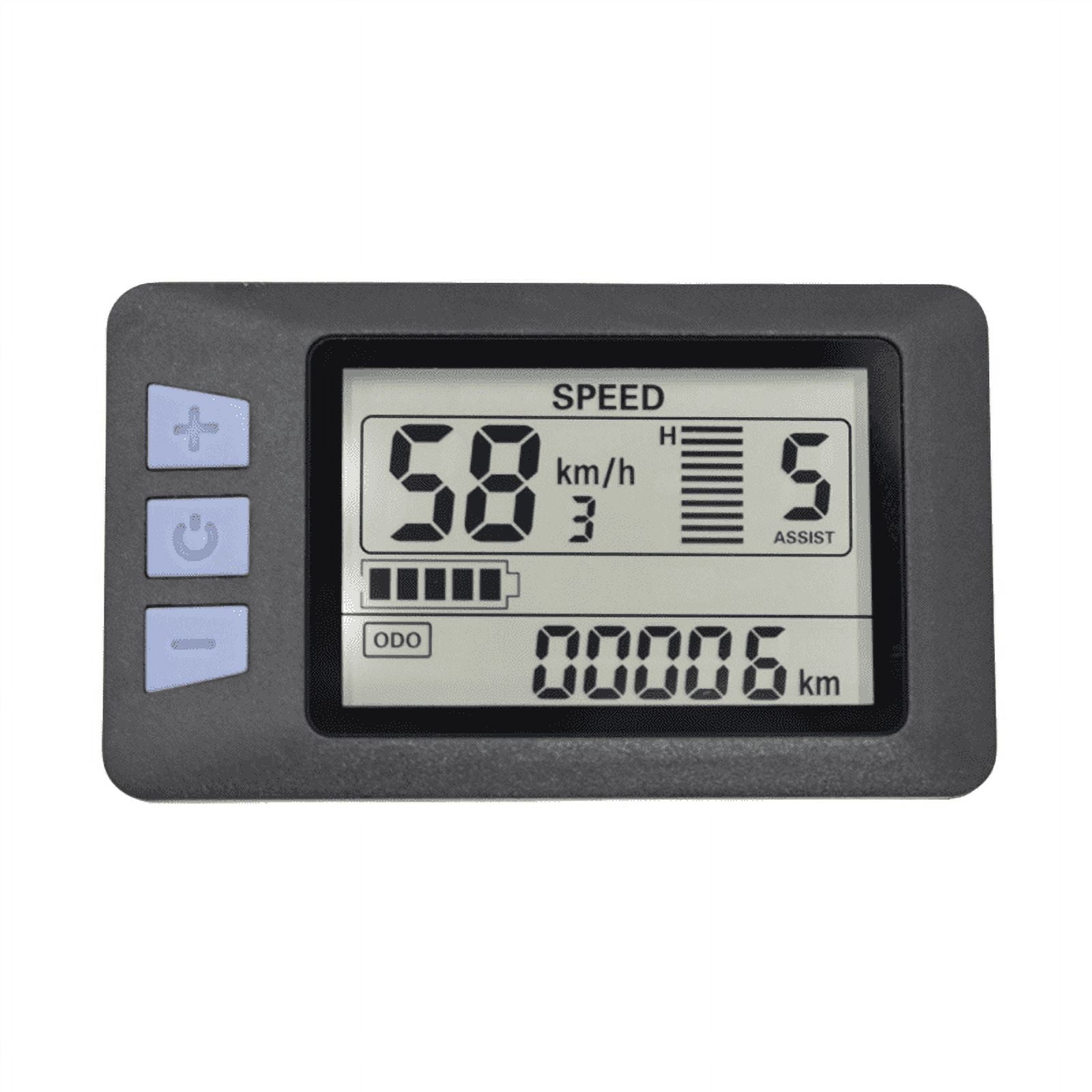 HHY P3H LCD Display Meter Dashboard 24V 36V 48V 60V Electric Bike Panel for Scooter(5PIN ...