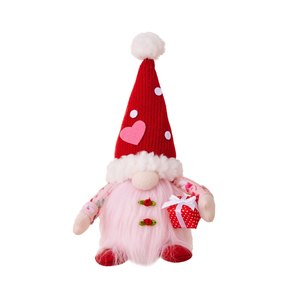 HHandmade Valentine's Day Decor Glow Gnomes Doll Dwarf Doll for Charm ...