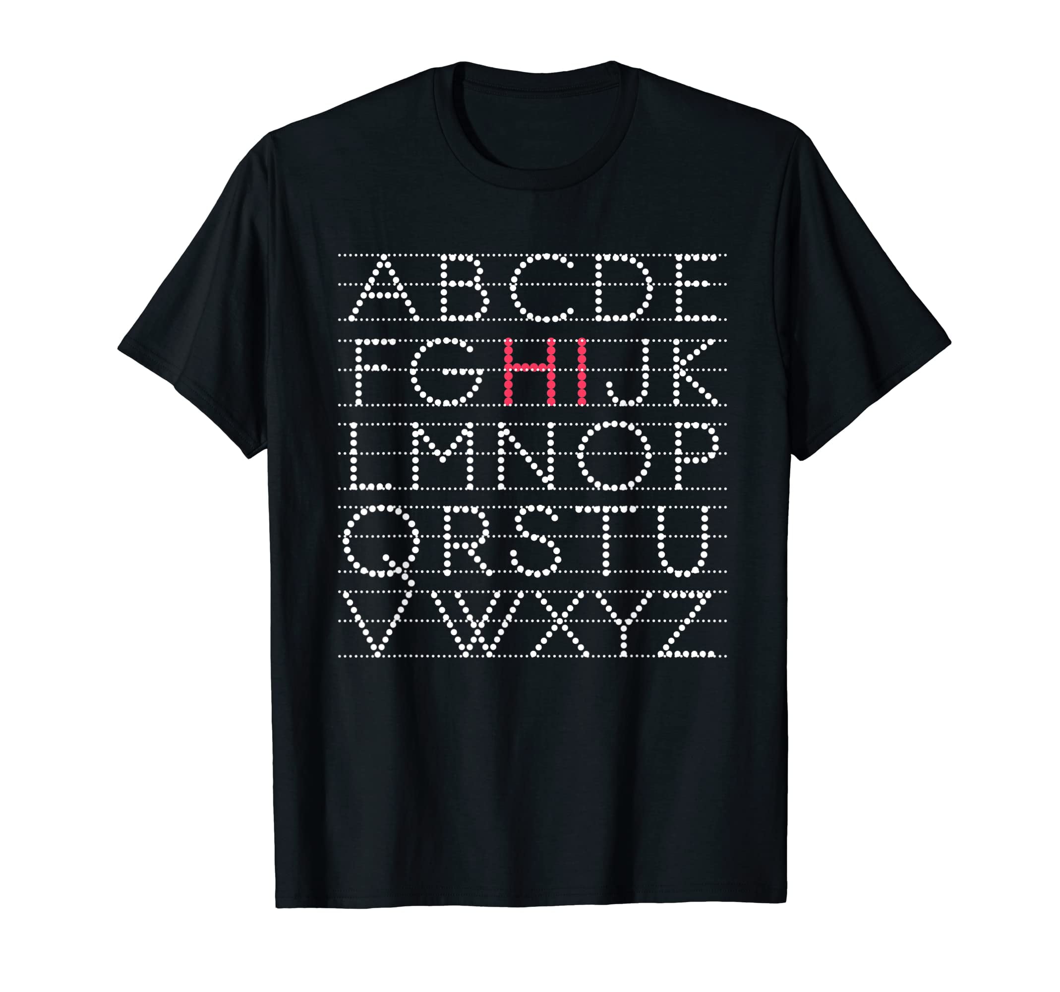HI Alphabet Tracing Back To School Pre K Teacher Pupils T-Shirt ...