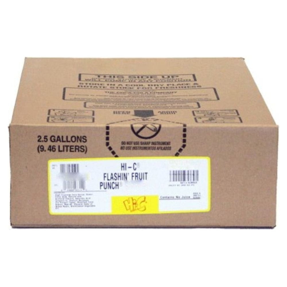 HI-C Flashin Fruit Punch Syrup 2.5 Gallon Bag in Box BIB - Walmart.com