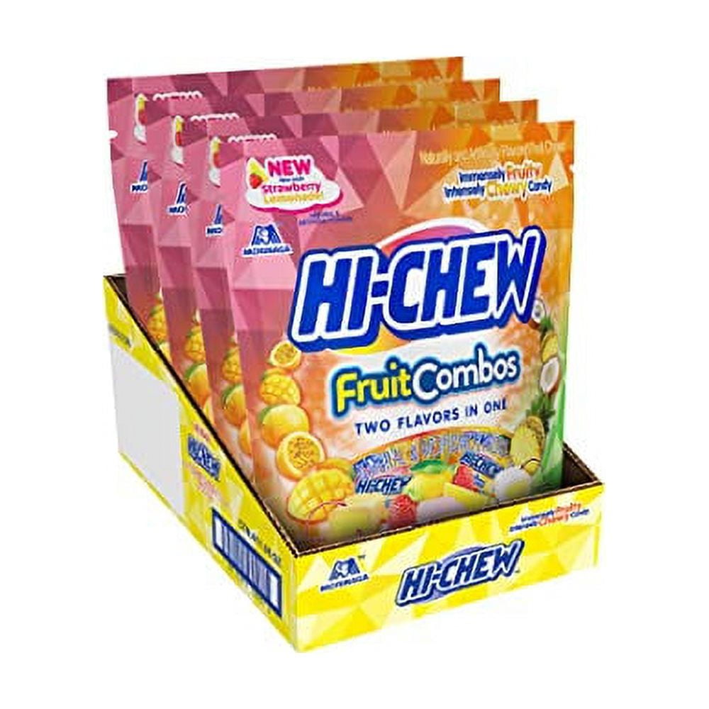 HI-CHEW Fruit Combos, 4 Stand Up Pouches, 11.65oz each | Tropical ...