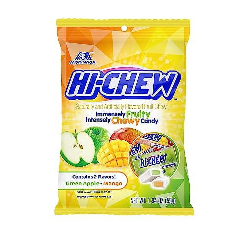 HI-CHEW Green Apple & Mango Mix, Pack of 8 Bags, 1.94oz each | Green ...
