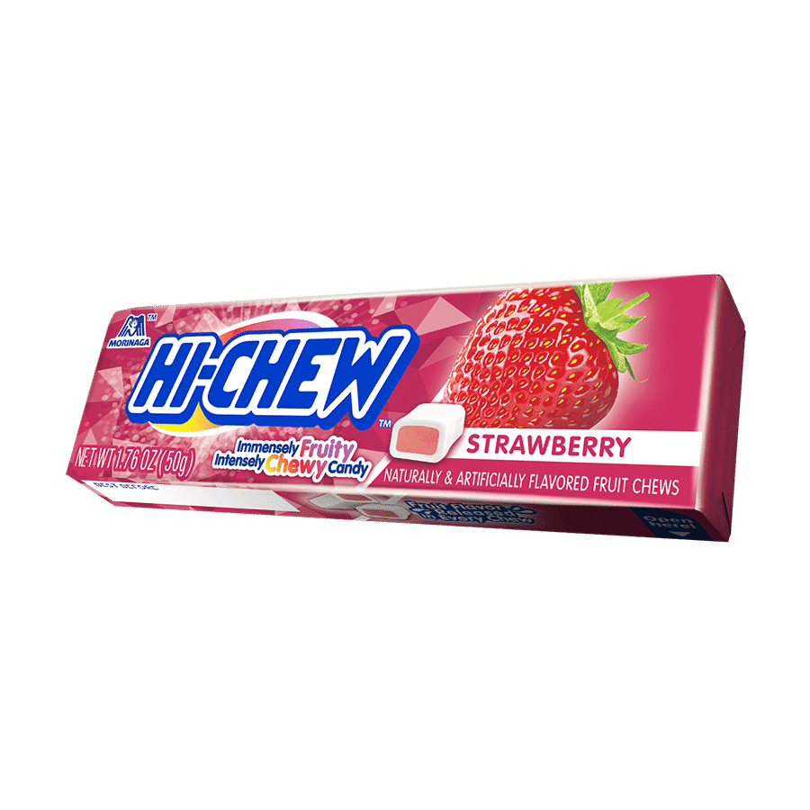 HI-CHEW Strawberry - Box of 15 Sticks, 1.76oz ea | Unique Fun Soft ...