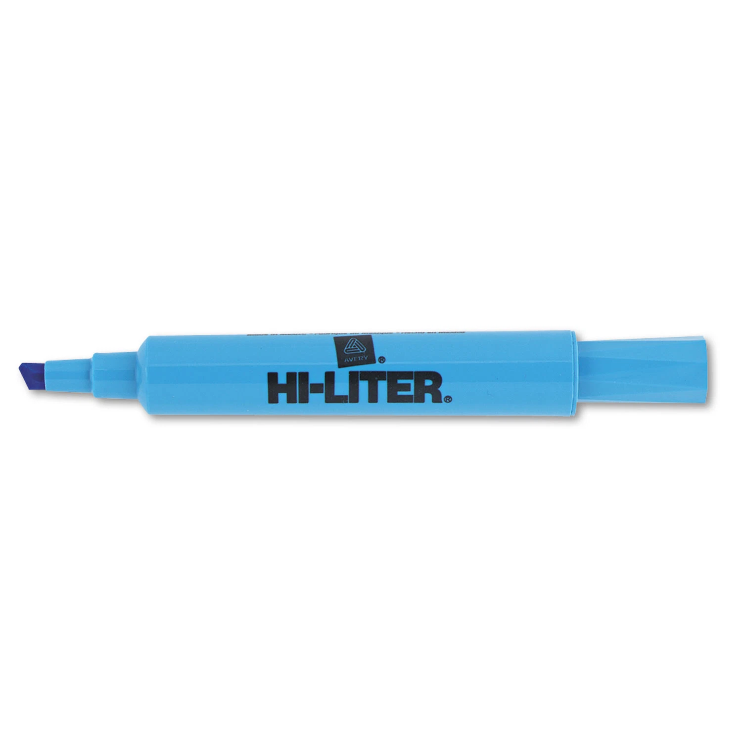 HI-LITER Desk-Style Highlighter Chisel Tip Fluorescent Blue Ink Dozen ...