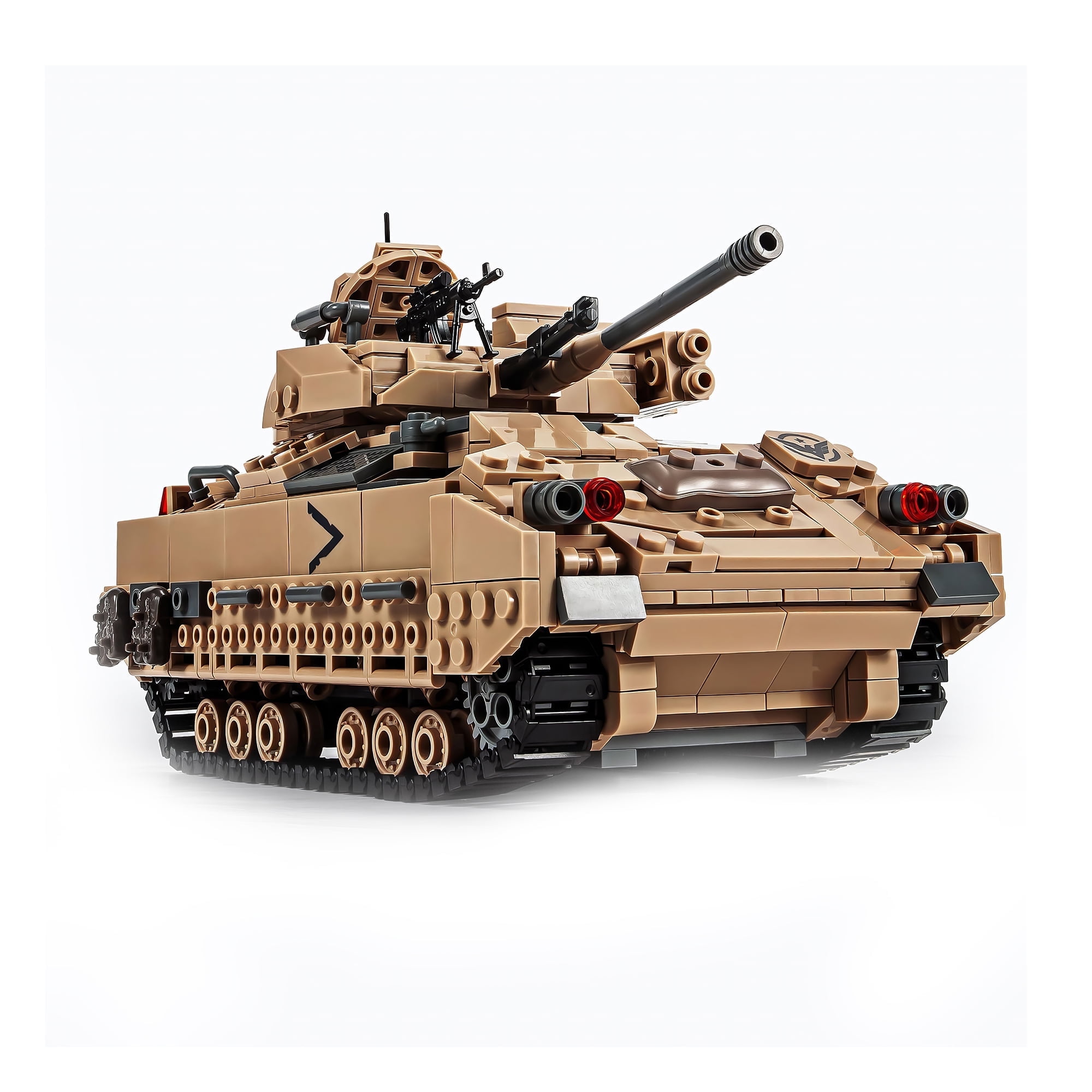 HI-REEKE 3D Military Car Building Block Set M2 Tank Model Building Kit ...