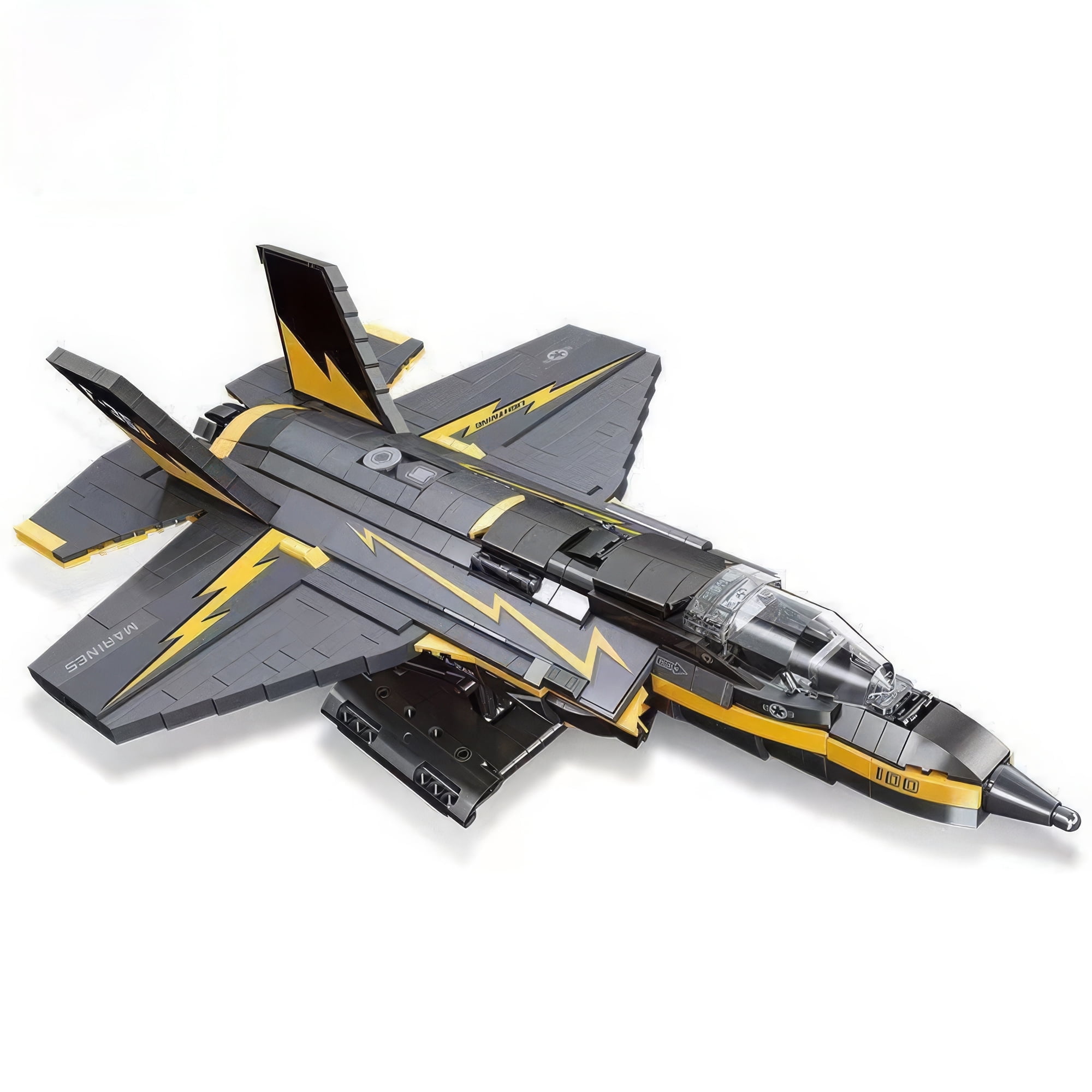 HI-REEKE Airplane Building Block Set F-35 Fighter Building Kit Plastic ...