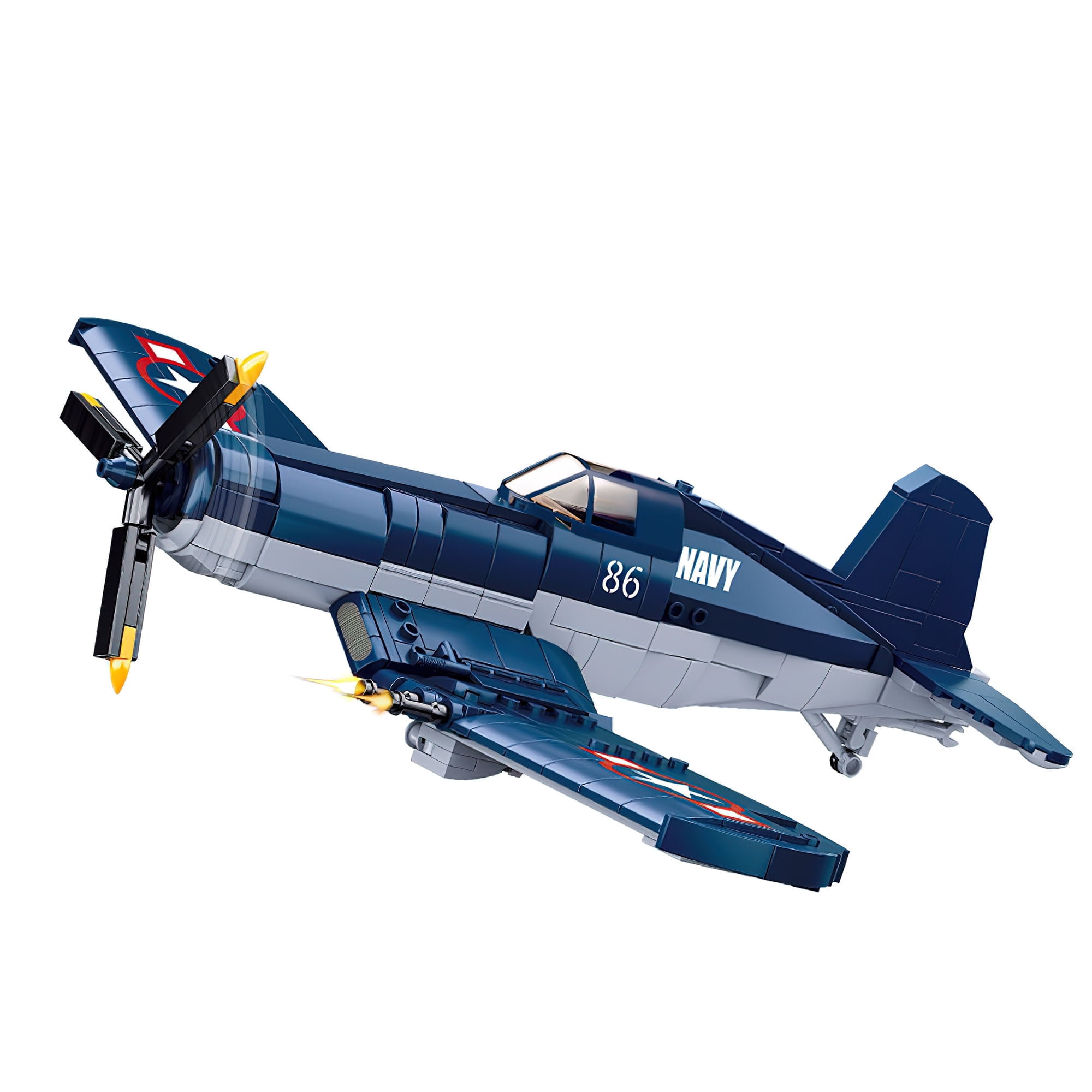 HI-REEKE Airplane Building Block Set F4U Pirate Fighter Building Kit ...