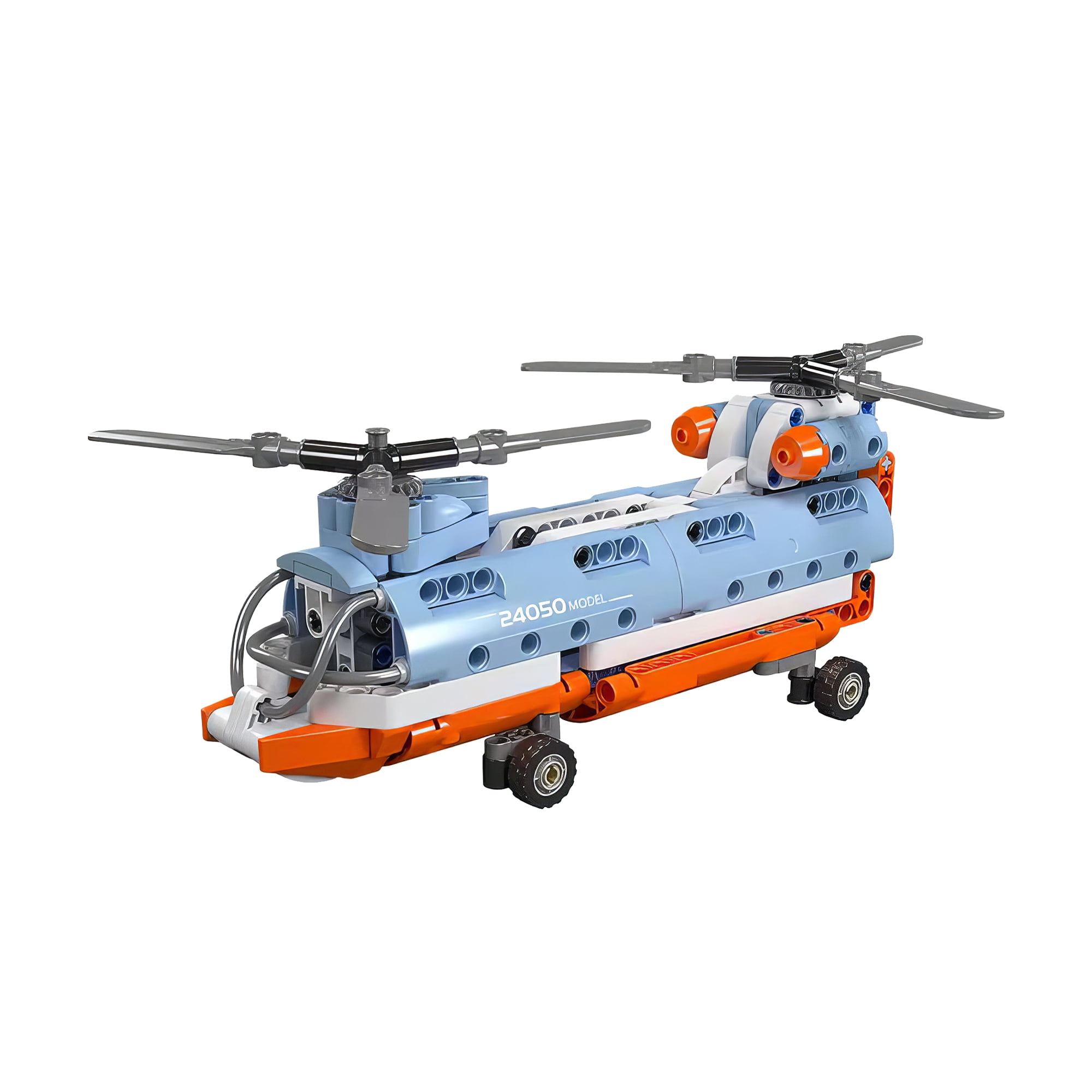 HI-REEKE Airplane Building Block Set Tandem Rotor Helicopter Building ...