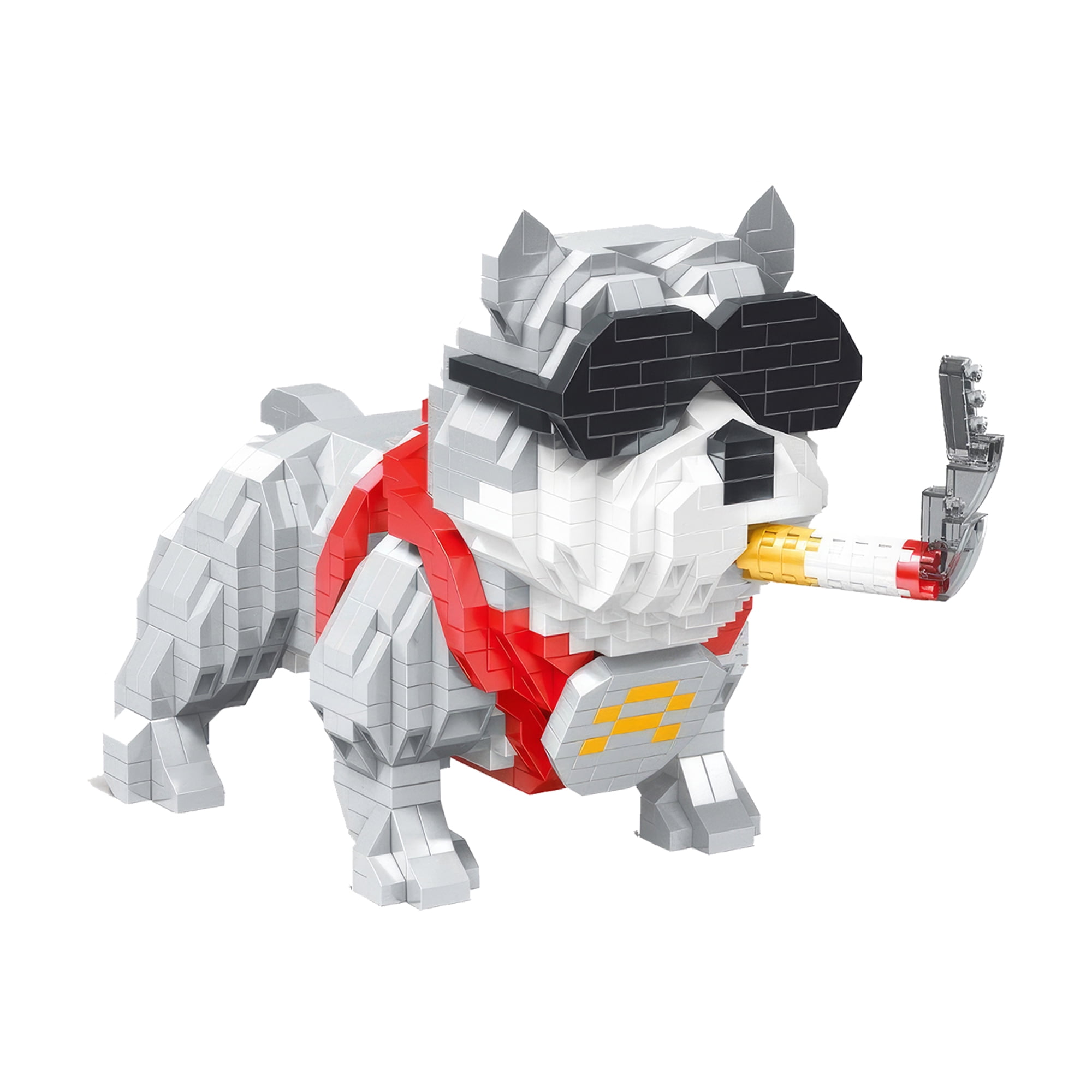 HI-REEKE Animal Micro Mini Building Block Set Bully Dog Building Kit ...