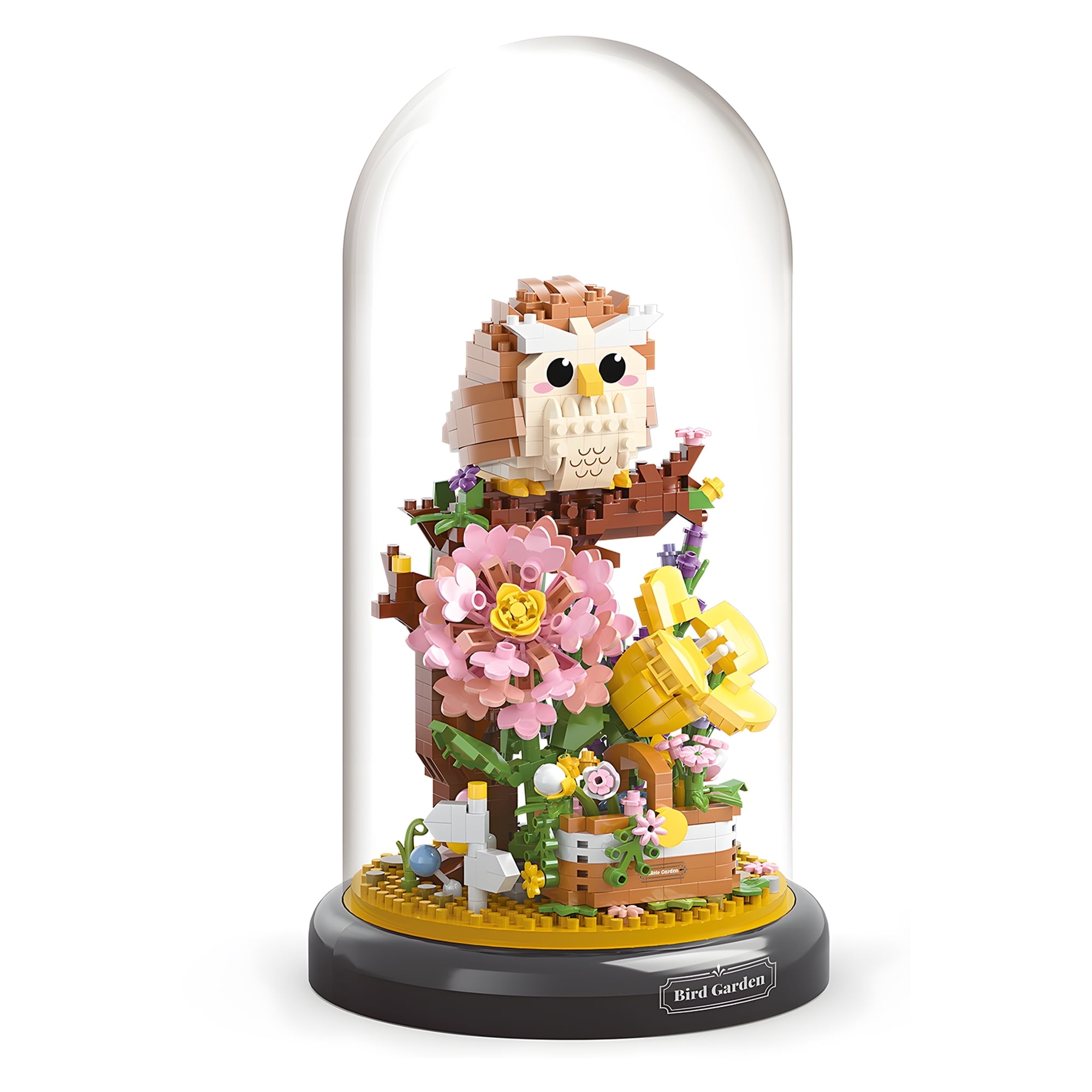 HI-REEKE Animal Micro Mini Building Block Set Owl Building Plastic Kit ...