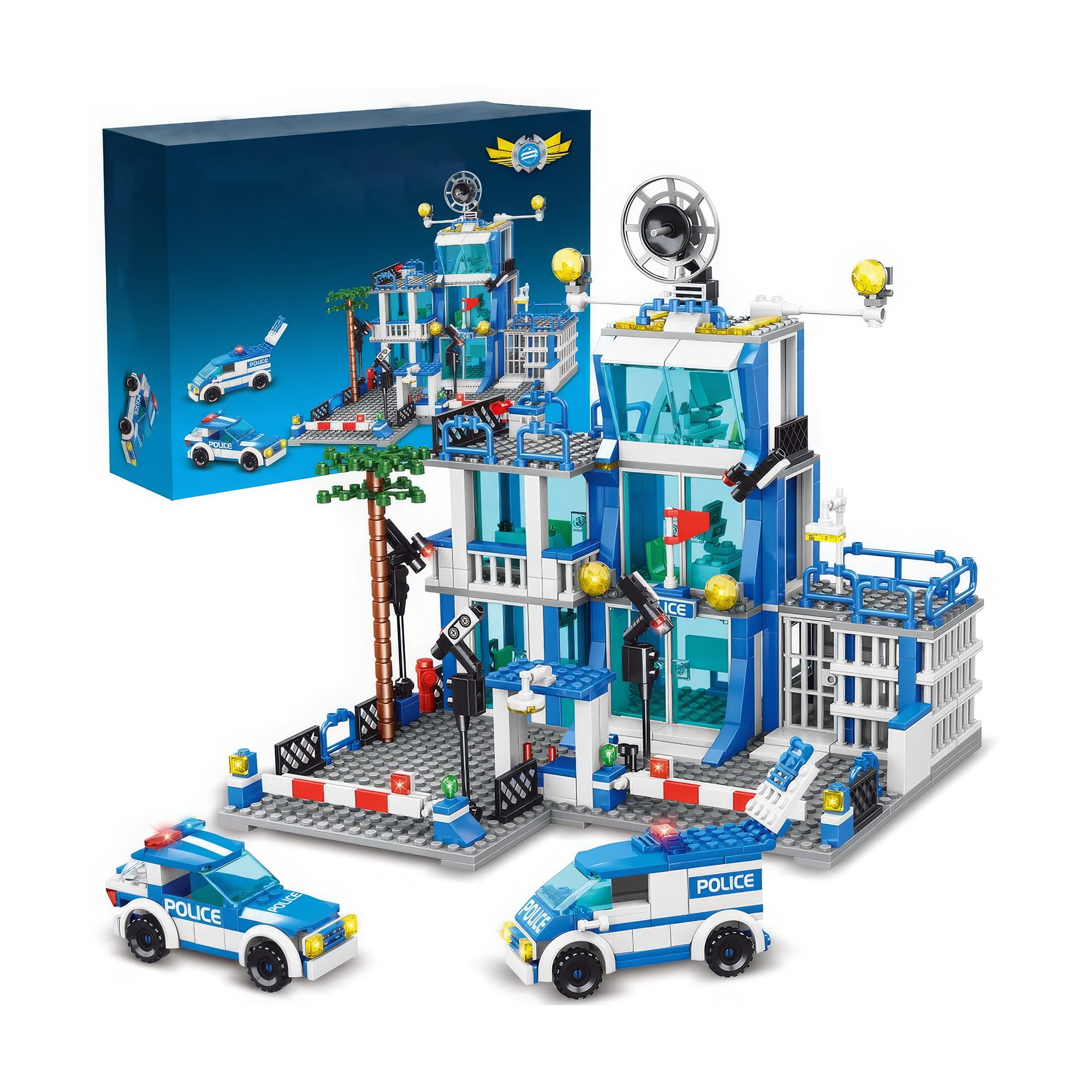 HI-REEKE Architecture Building Block Set Police Headquarters Building ...
