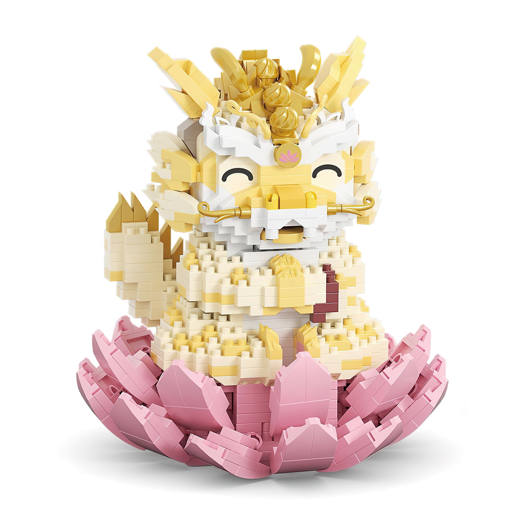 HI-REEKE Dragon Micro Mini Building Block Set Meditate with Hands ...