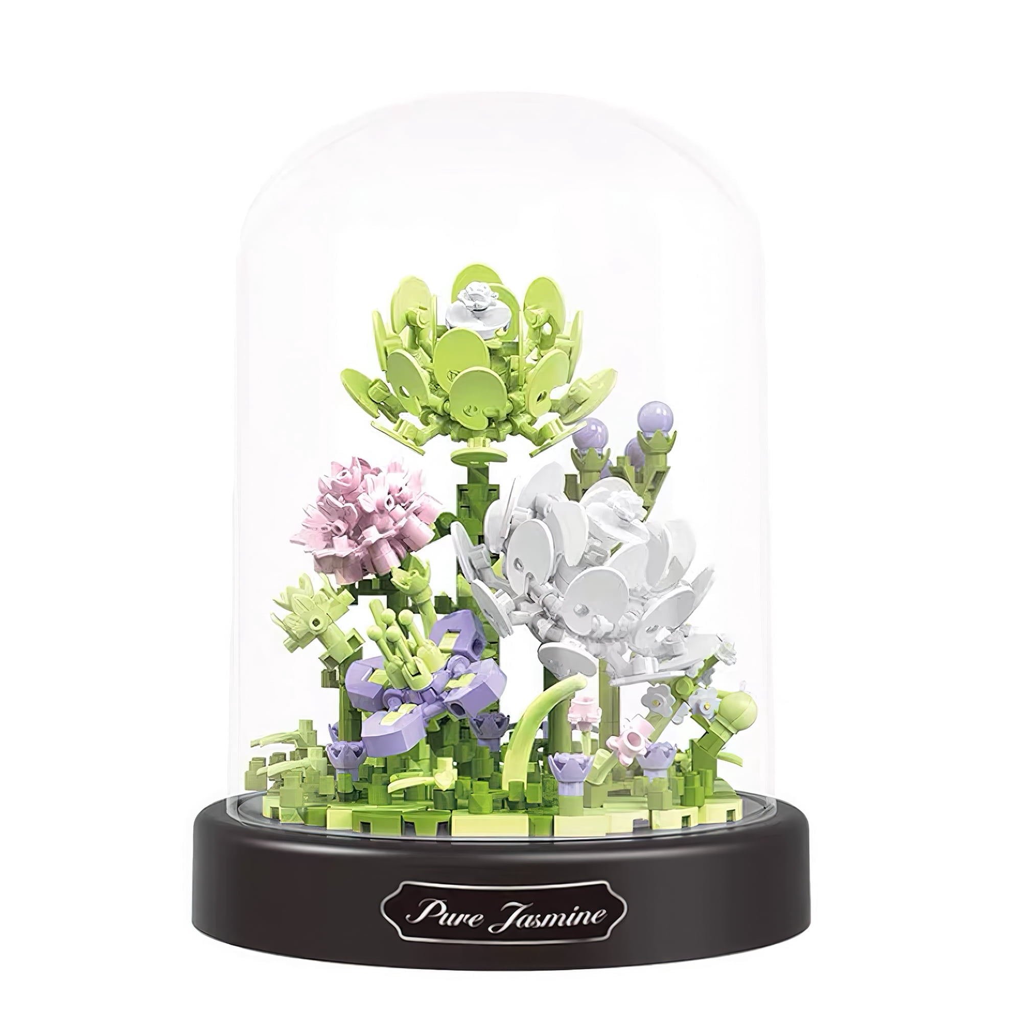 HI-REEKE Flower Micro Mini Building Block Set Jasmine Bouquet Bonsai ...