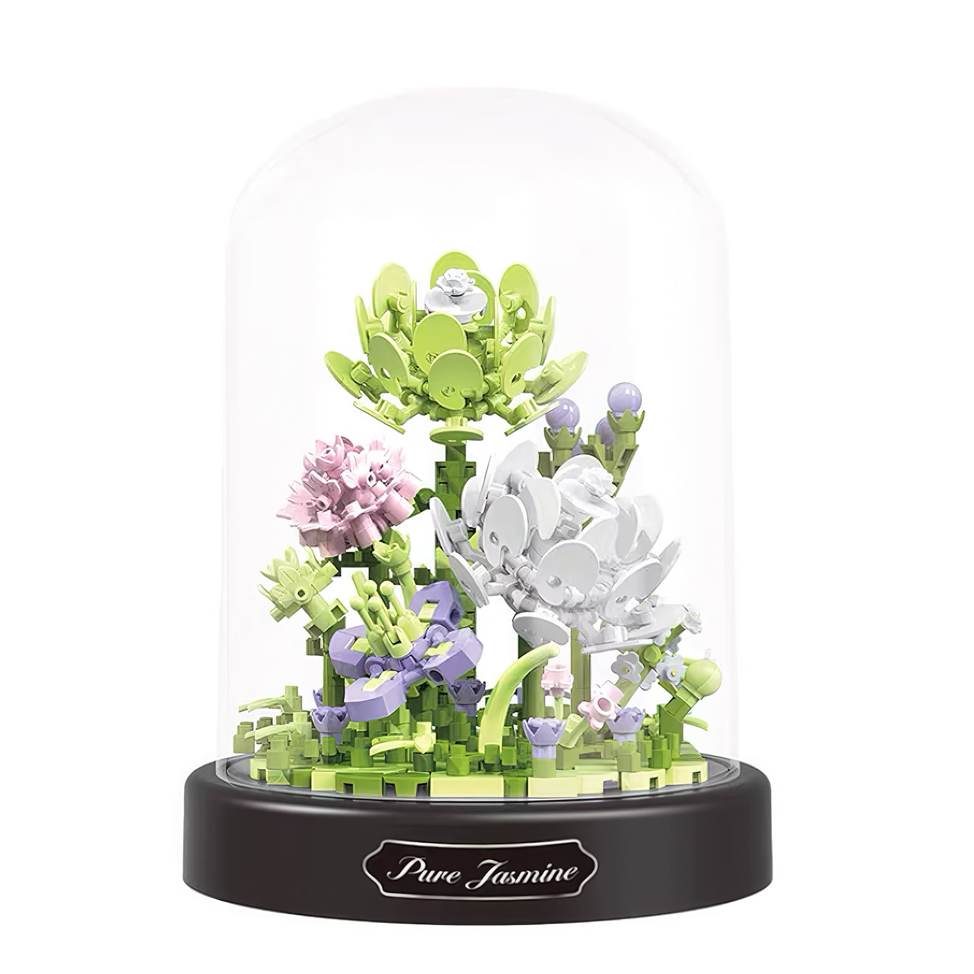 HI-REEKE Flower Micro Mini Building Block Set Jasmine Bouquet Bonsai ...