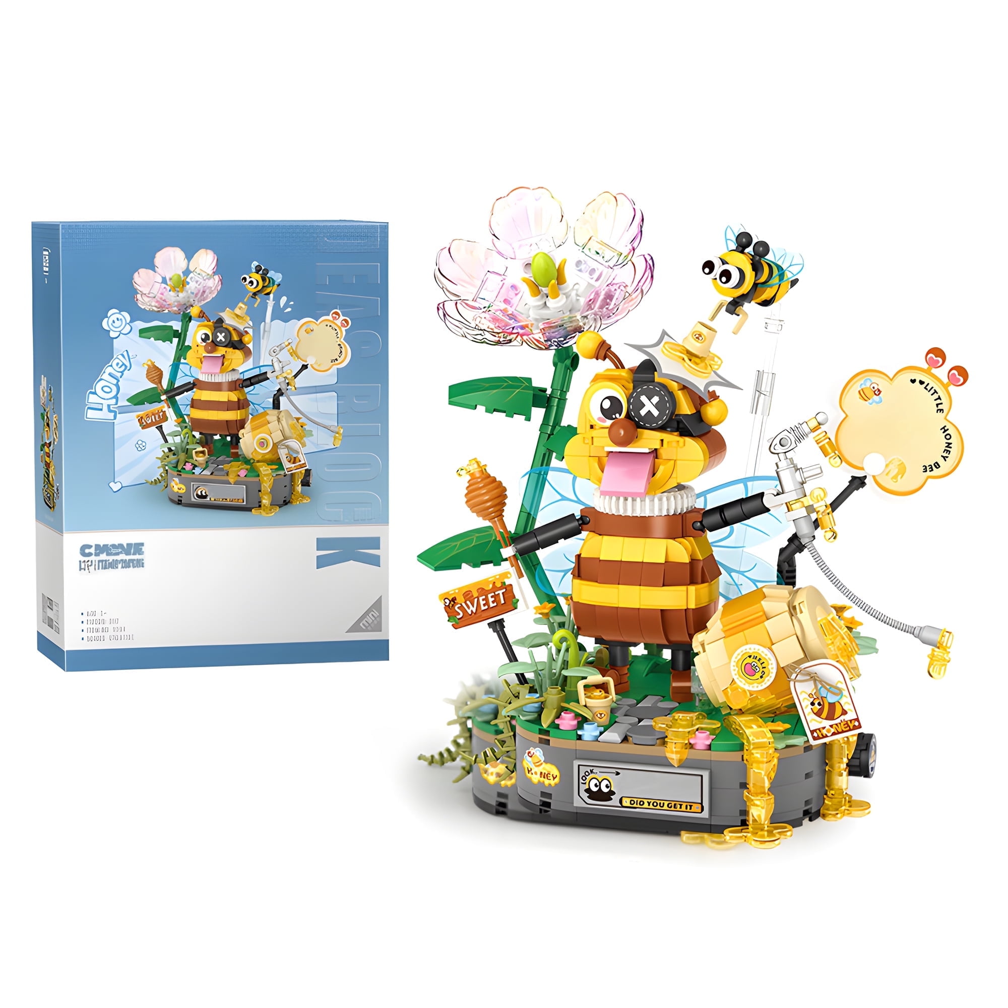 HI-REEKE Insect Mini Building Block Set Bee Building Kit Plastic Toy ...