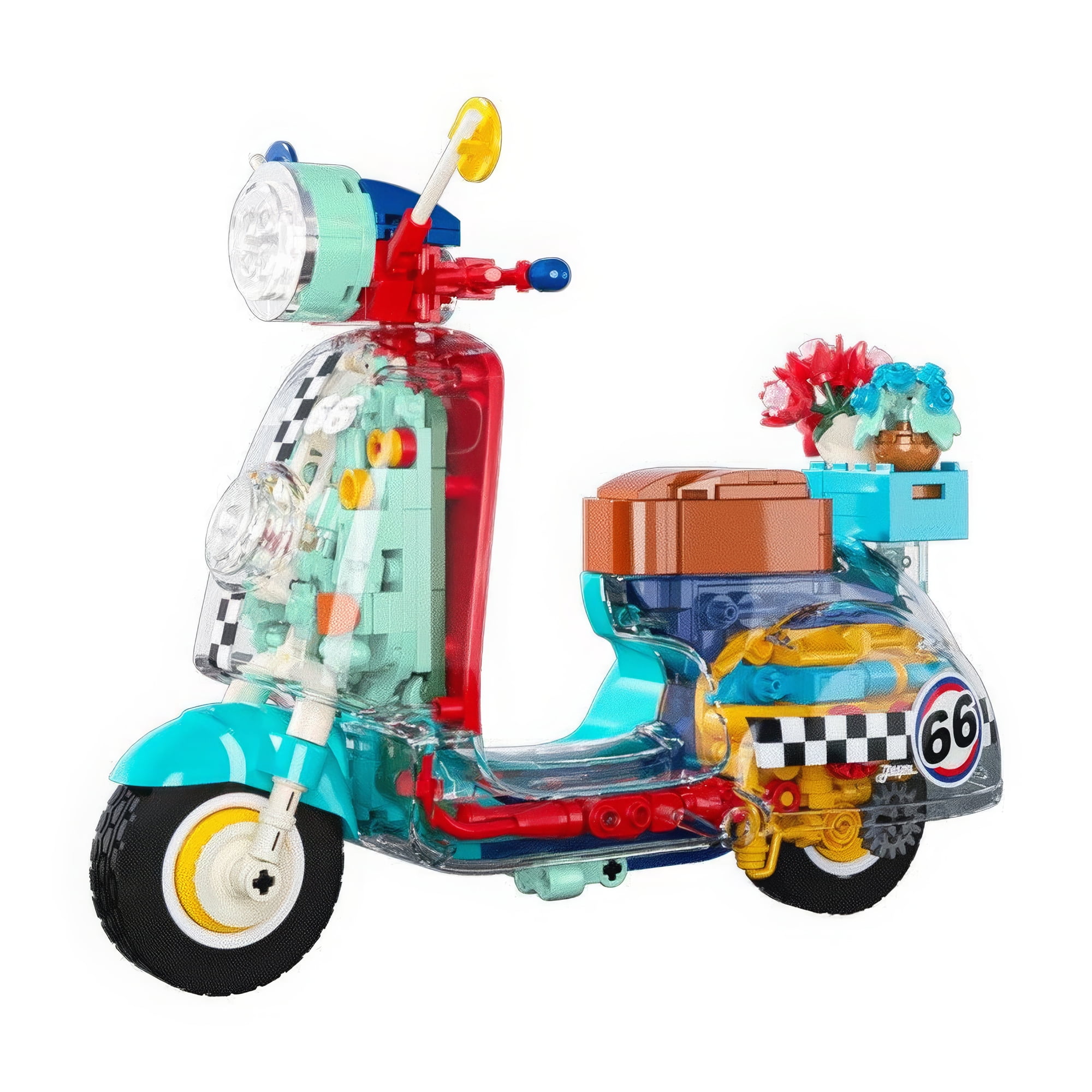HI-REEKE Motorcycle Building Block Set Punk Style Motorcycle Building ...