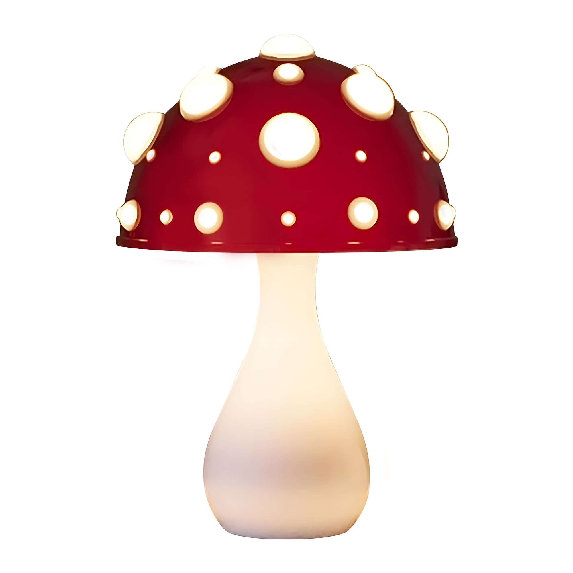 HI-REEKE Mushroom Table Lamp Night Light for Home Decor White - Walmart.com