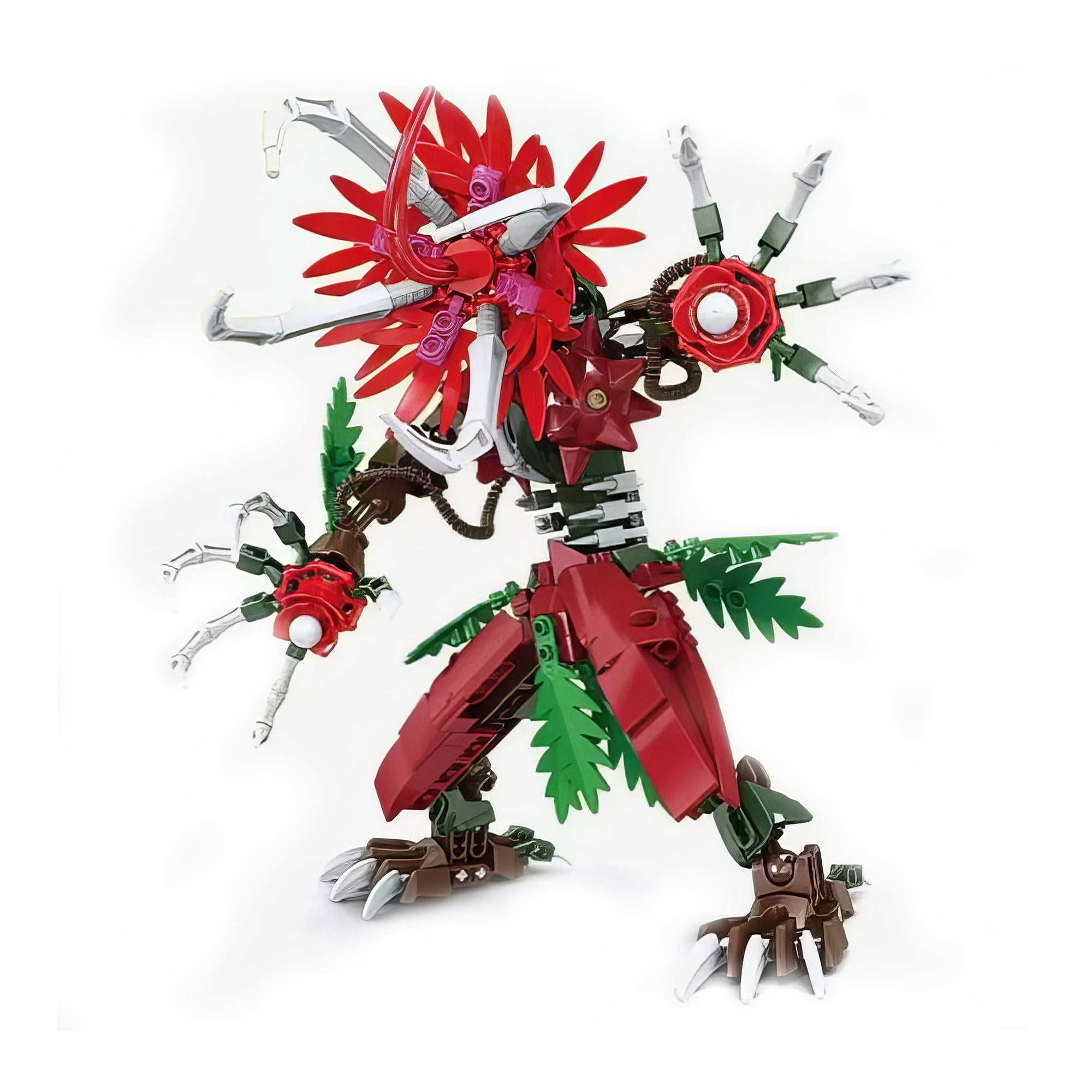 HI-REEKE Plant Monster Building Set Mandala Flower Building Kit Plastic ...