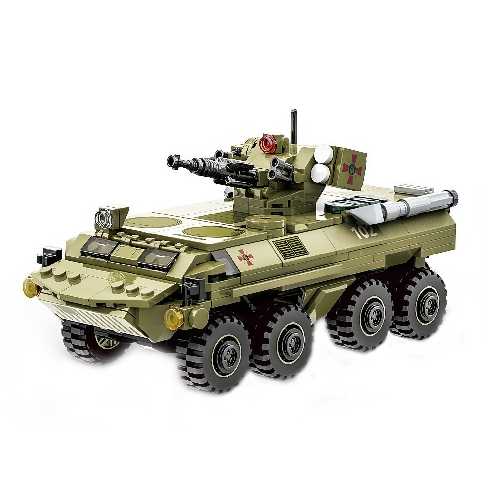 HI-REEKE Tank Building Block Set BTR-4 Infantry Fighting Vehicle Model ...