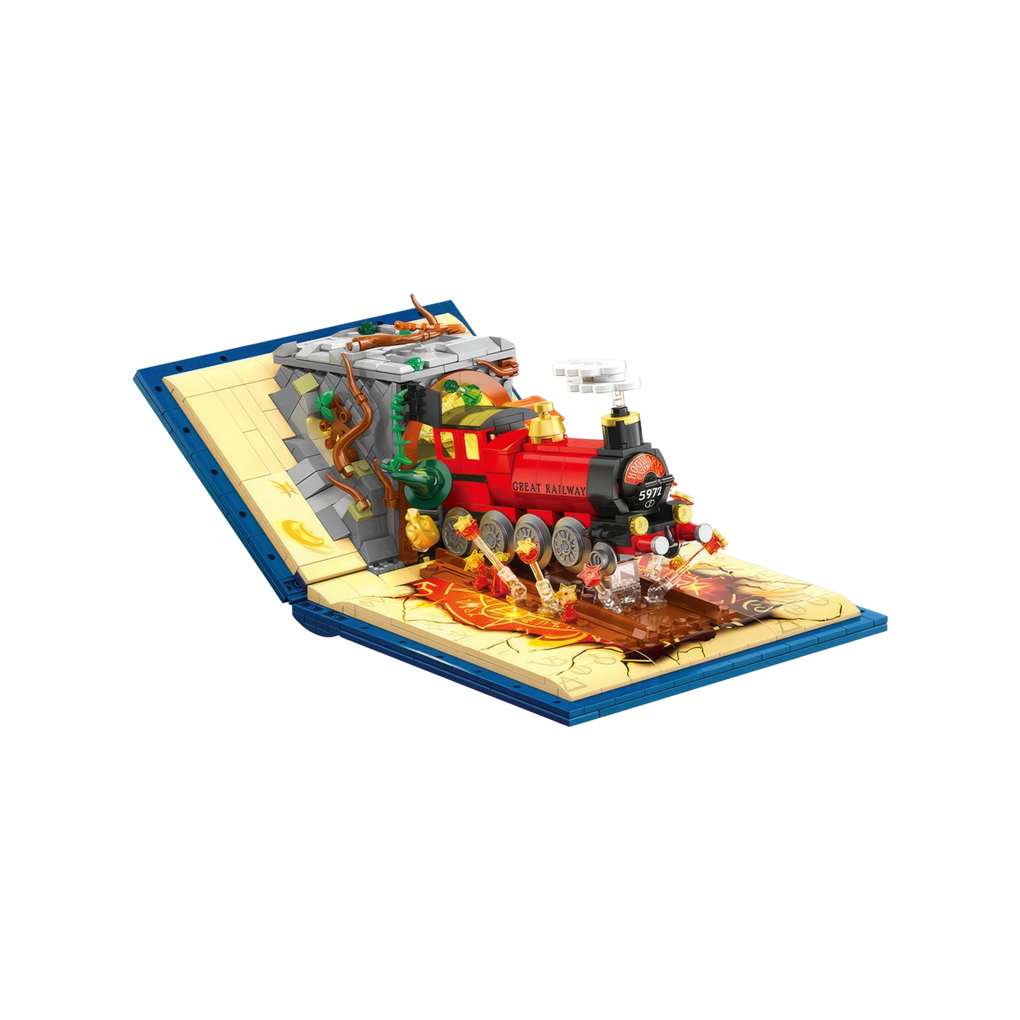 HI-REEKE Train Building Block Set Magic Train Building Toy for Kid ...