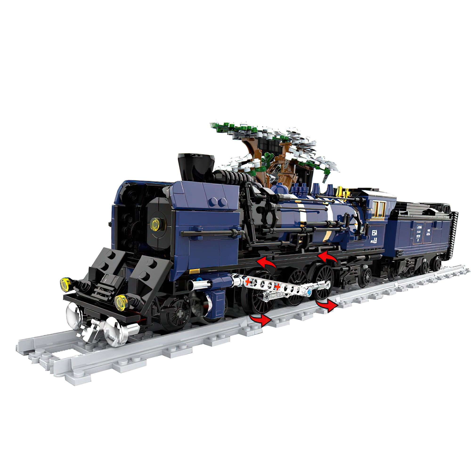 HI-REEKE Train Building Block Set Oriental Train Building Kit Toy Gift ...