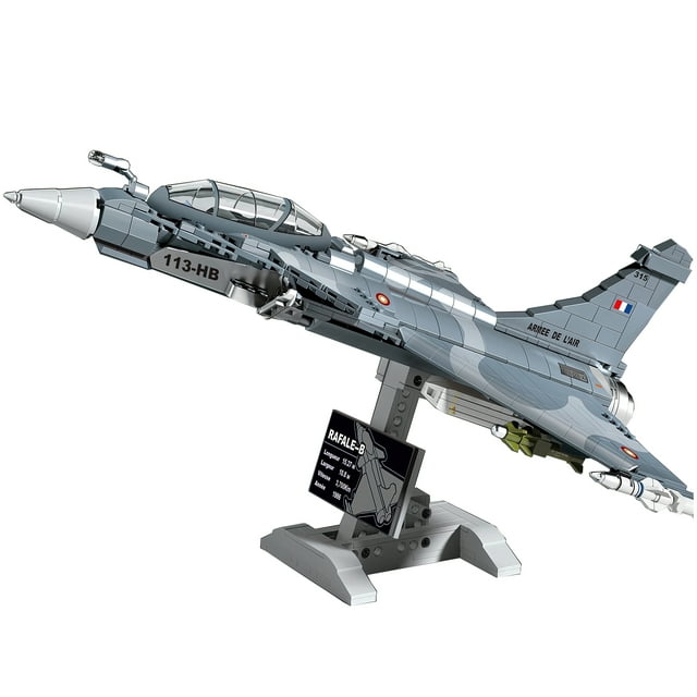 HI-Reeke Airplane Building Block Set Military Dassault Rafale Fighter ...