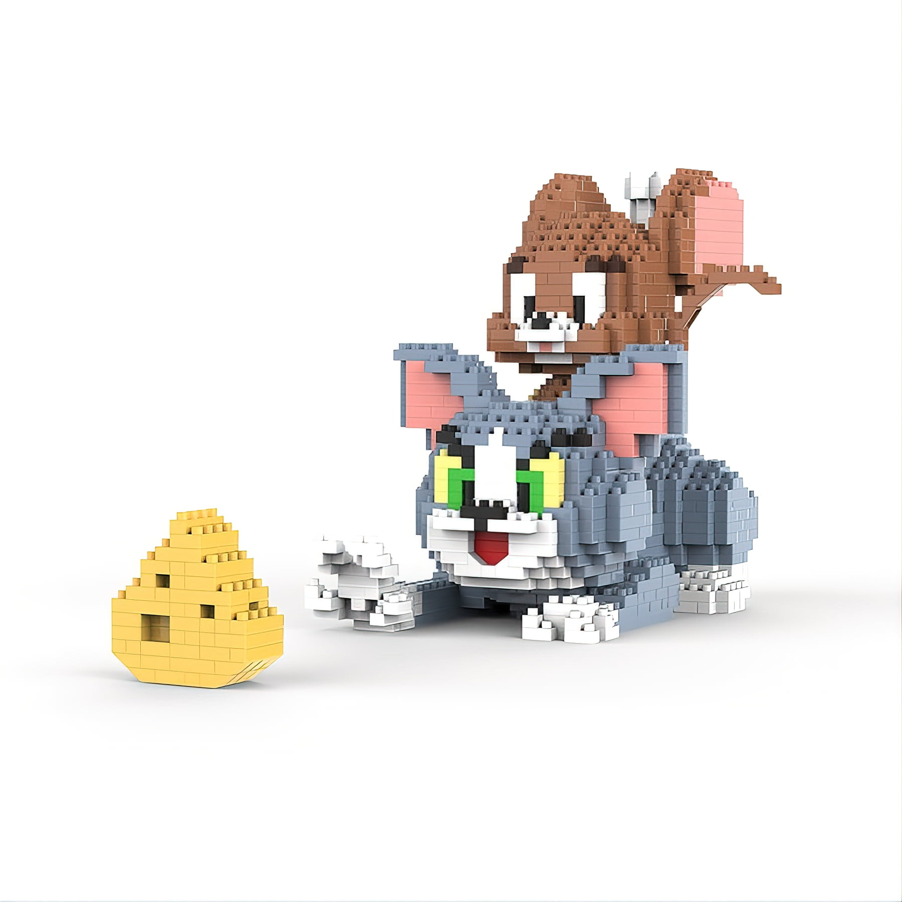 HI-Reeke Animal Mini Building Block Set Tom Cat and Jerry Mouse ...