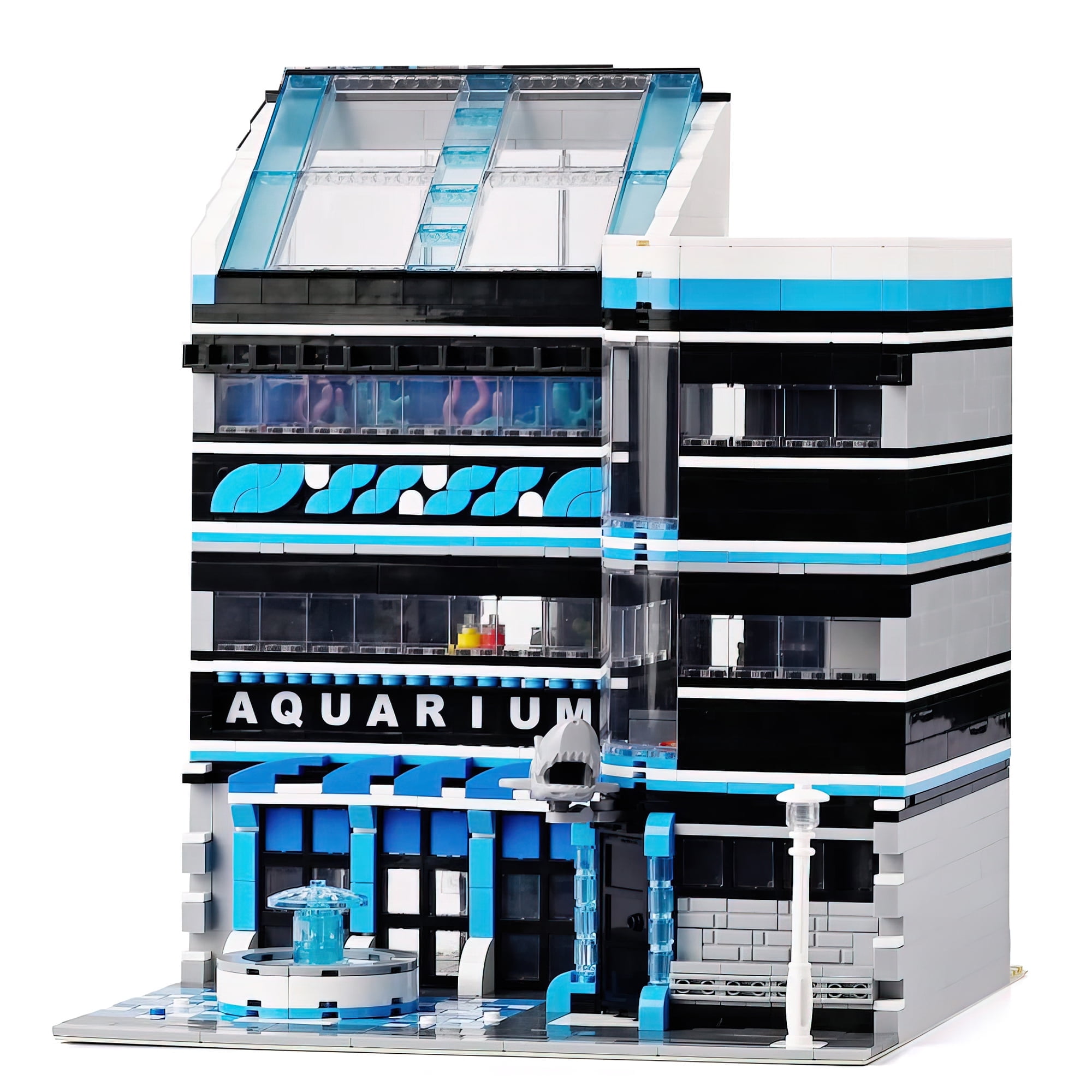 HI-Reeke Architecture Building Block Set Aquarium House Building Kit ...