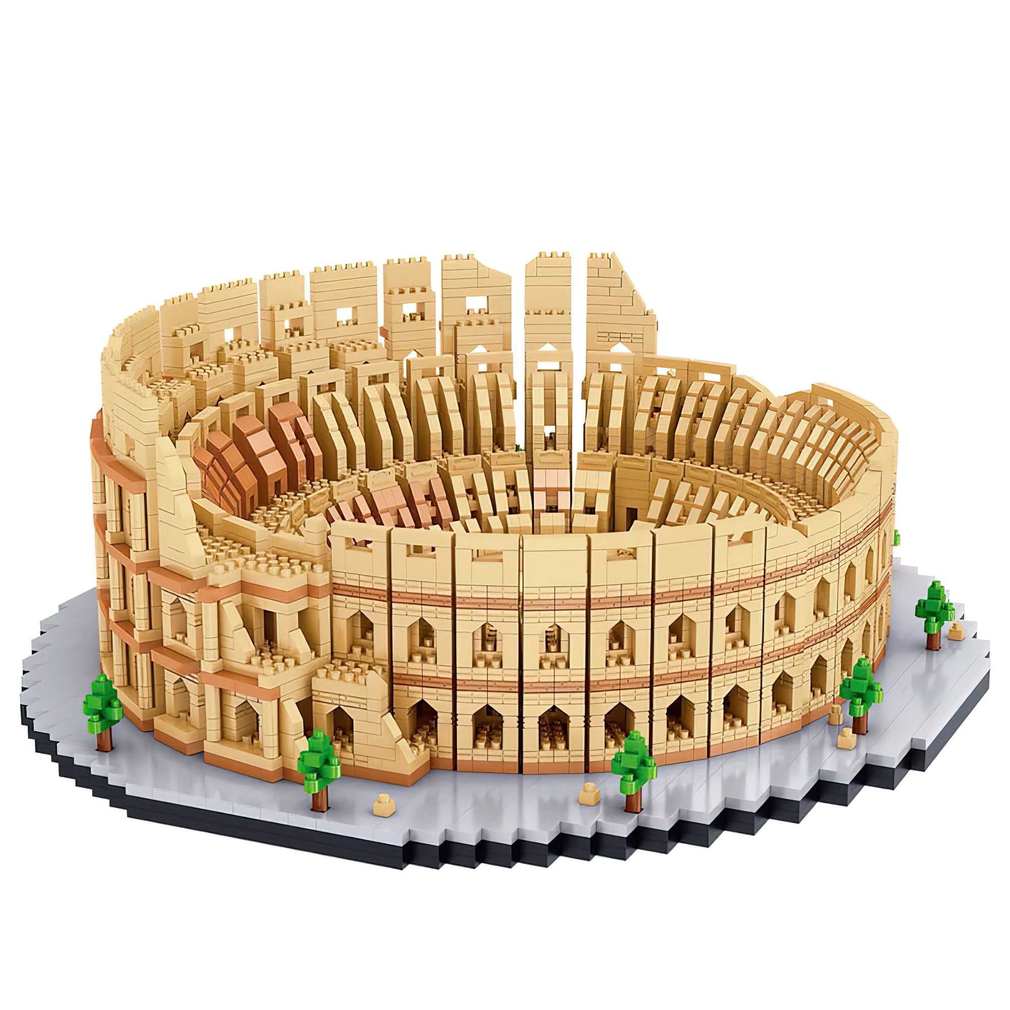 HI-REEKE Architecture Building Block Set Italy Rome Colosseum Micro ...