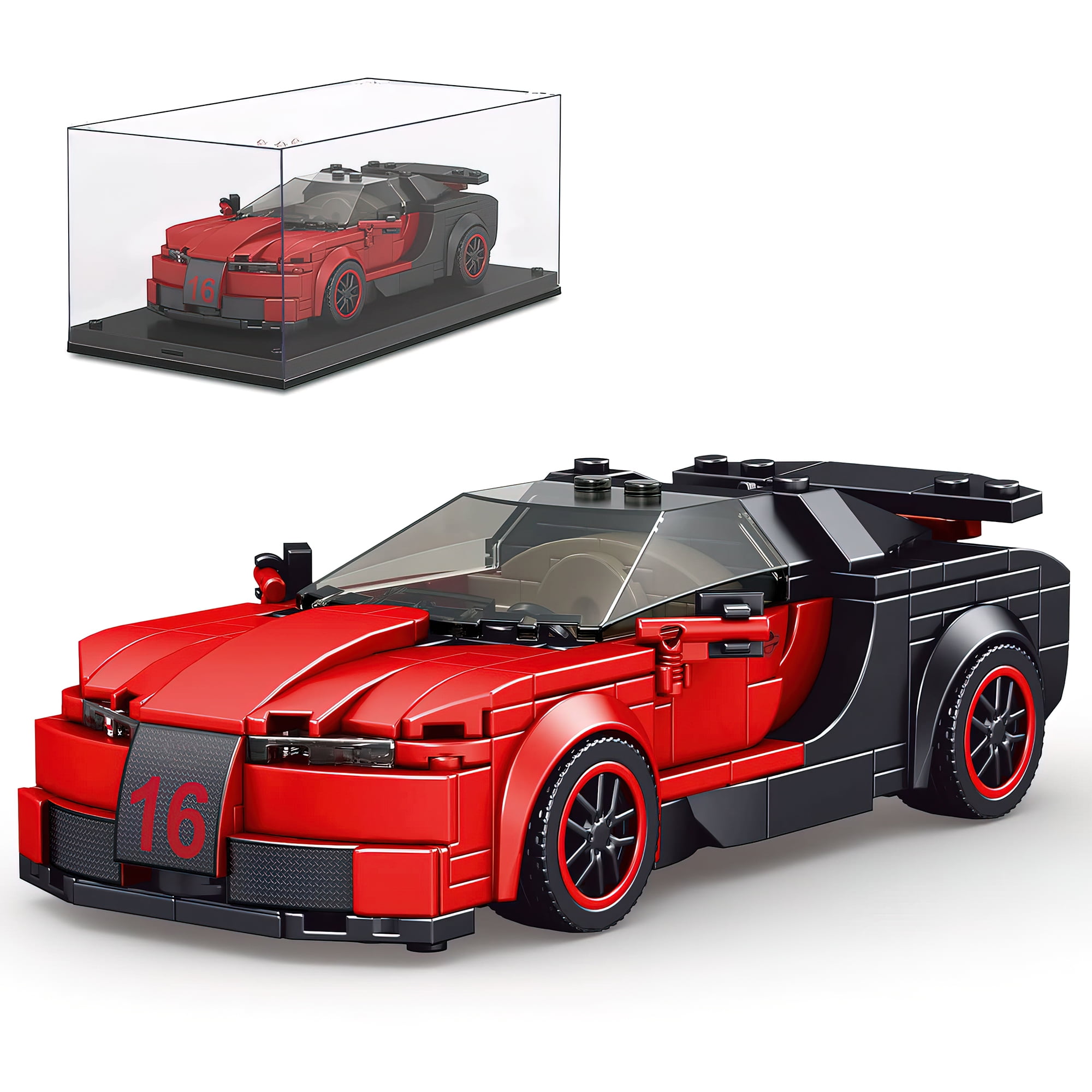 HI-Reeke Car Building Block Set Speed Champion Veyron Building Kit Toy ...