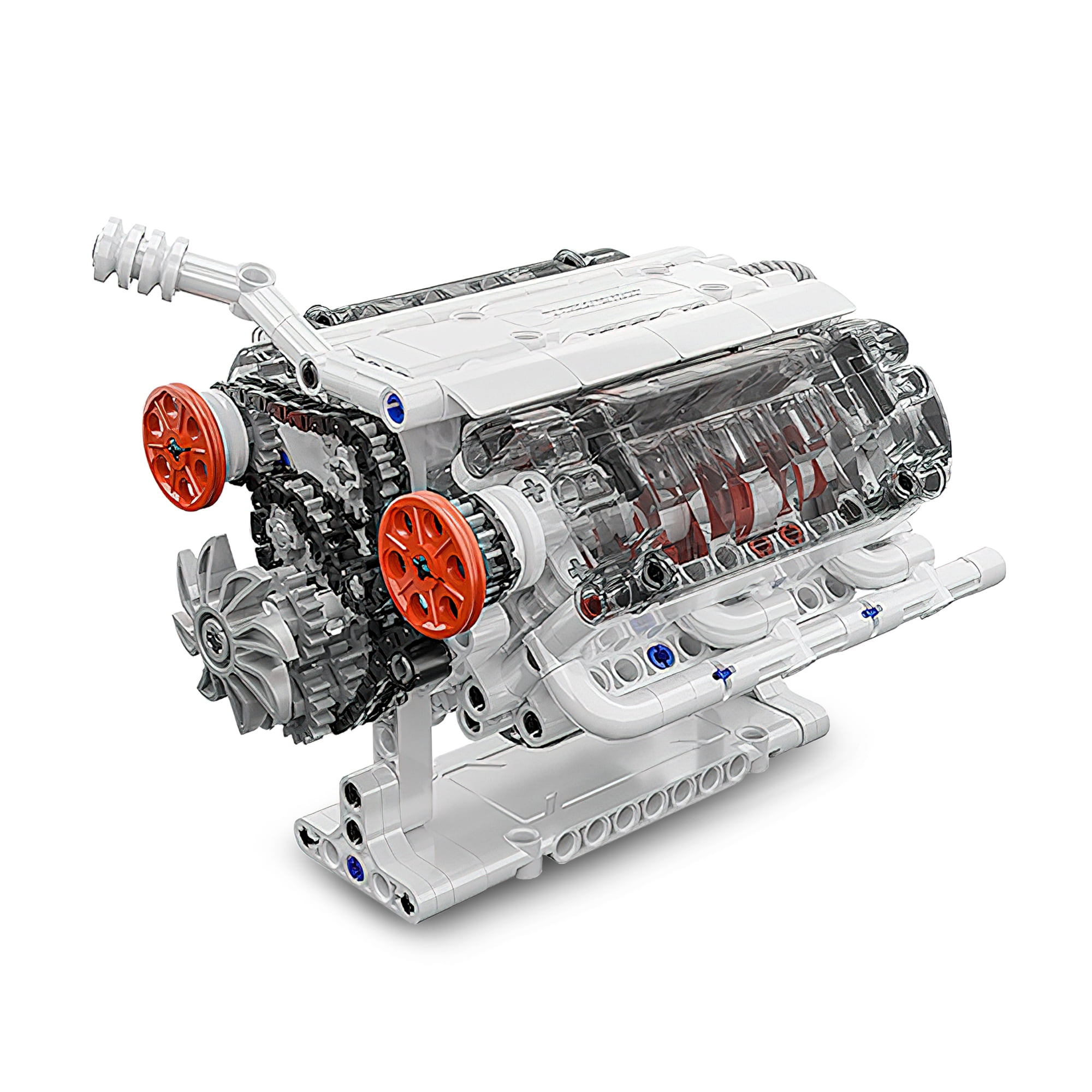 HI-Reeke Car Engine Building Block Set V6 Car Motor Building Bricks Kit ...