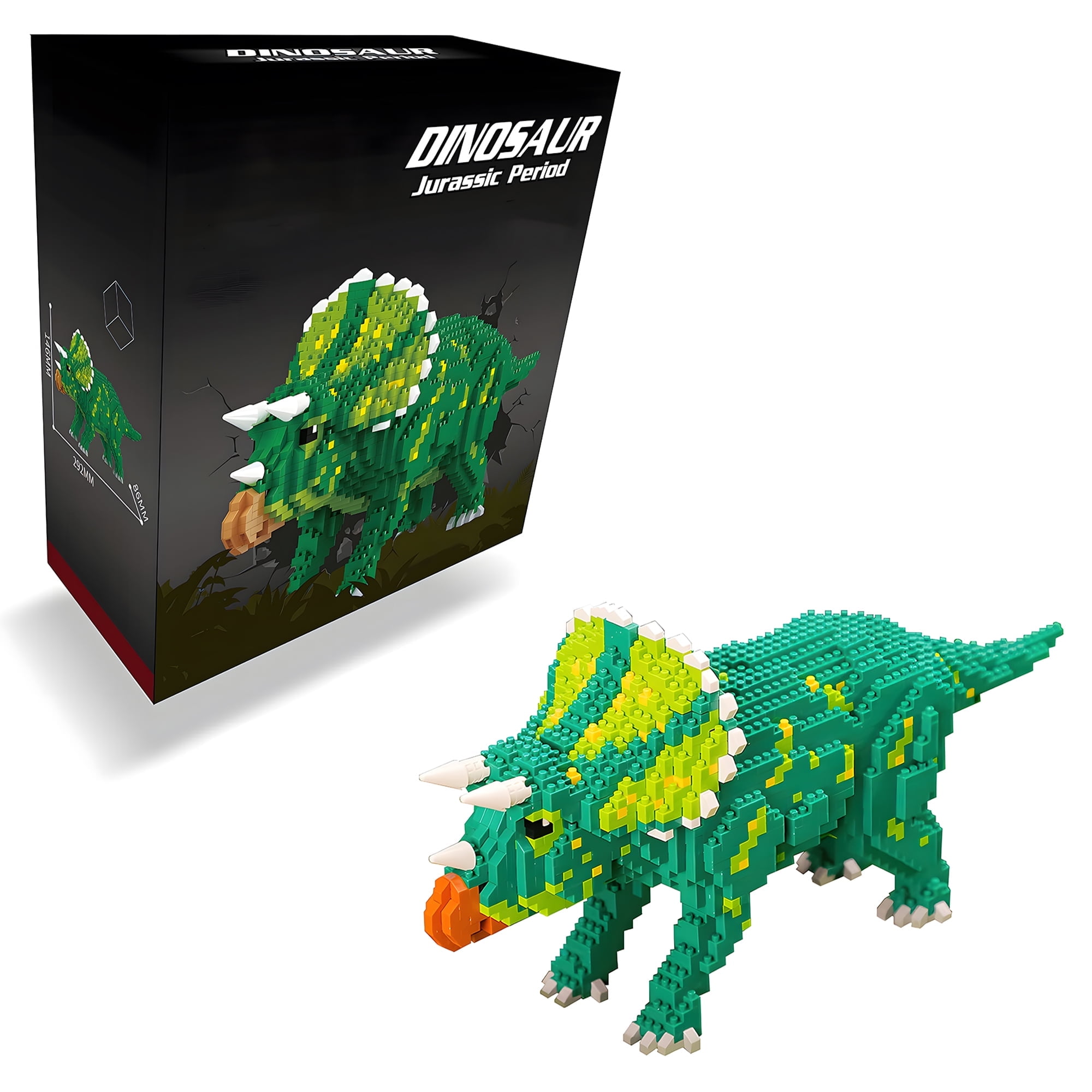 HI-Reeke Dinosaur Micro Mini Building Block Set Triceratops Building ...