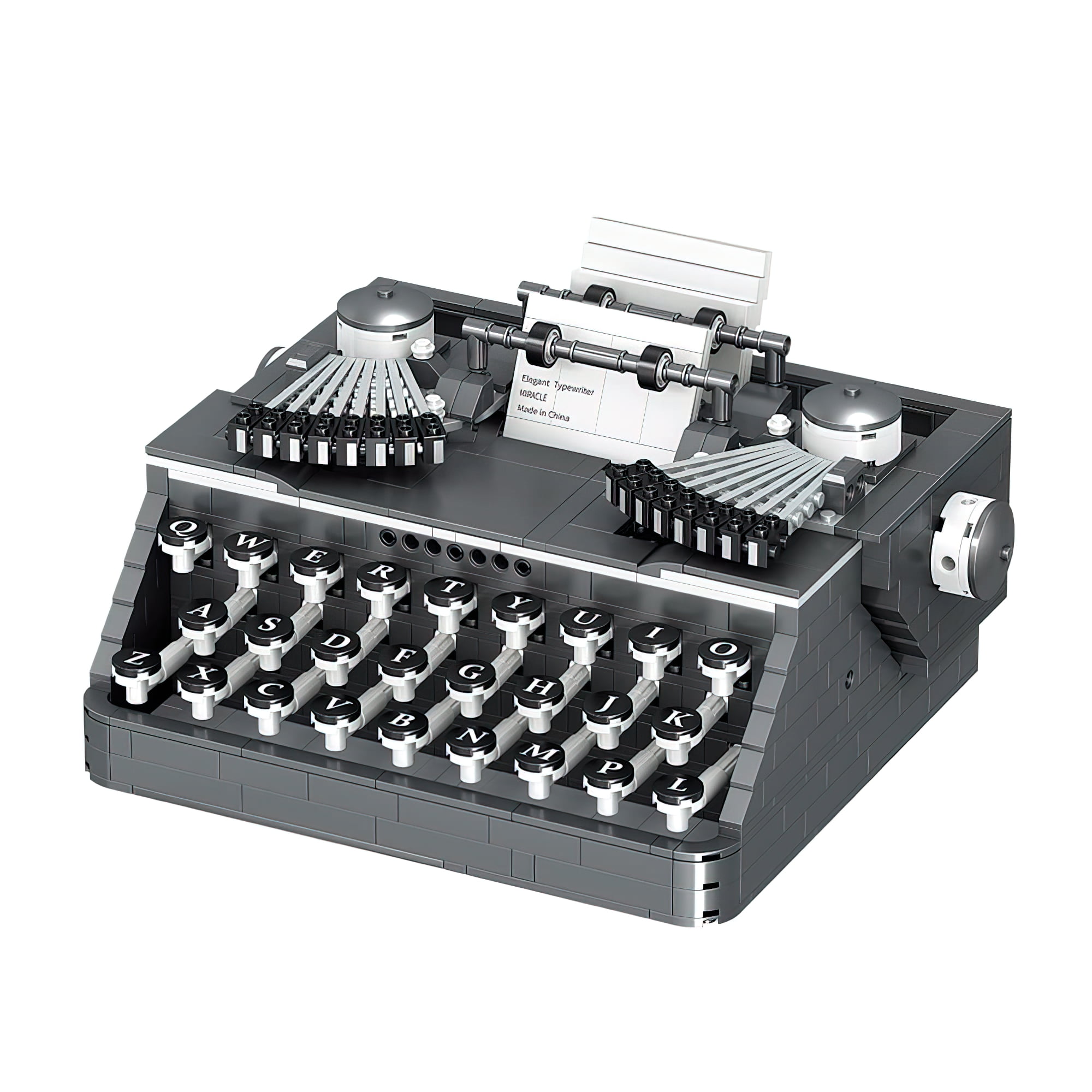 HI-Reeke Machine Building Block Set Classic Retro Series Typewriter ...