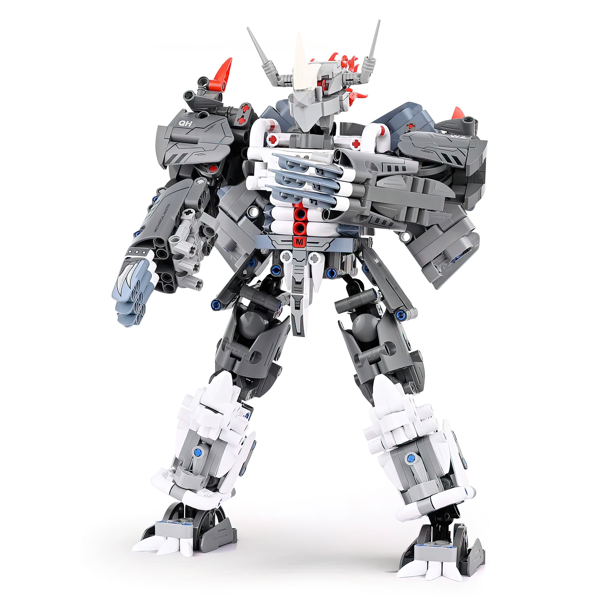 HI-Reeke Robot Building Block Set Greymon Mech Armor Warrior Building ...