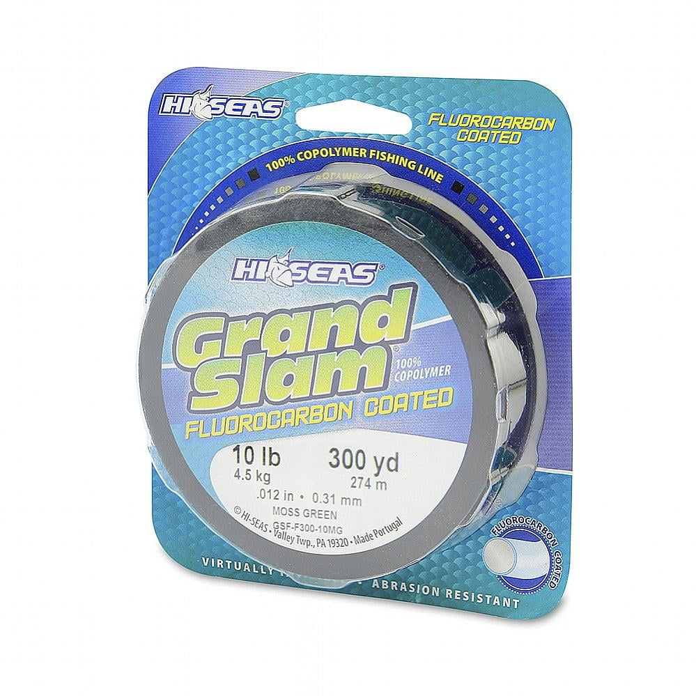 HI-SEAS Grand Slam Fluorocarbon Coated Fishing Line, 8 lb Test, .011 ...