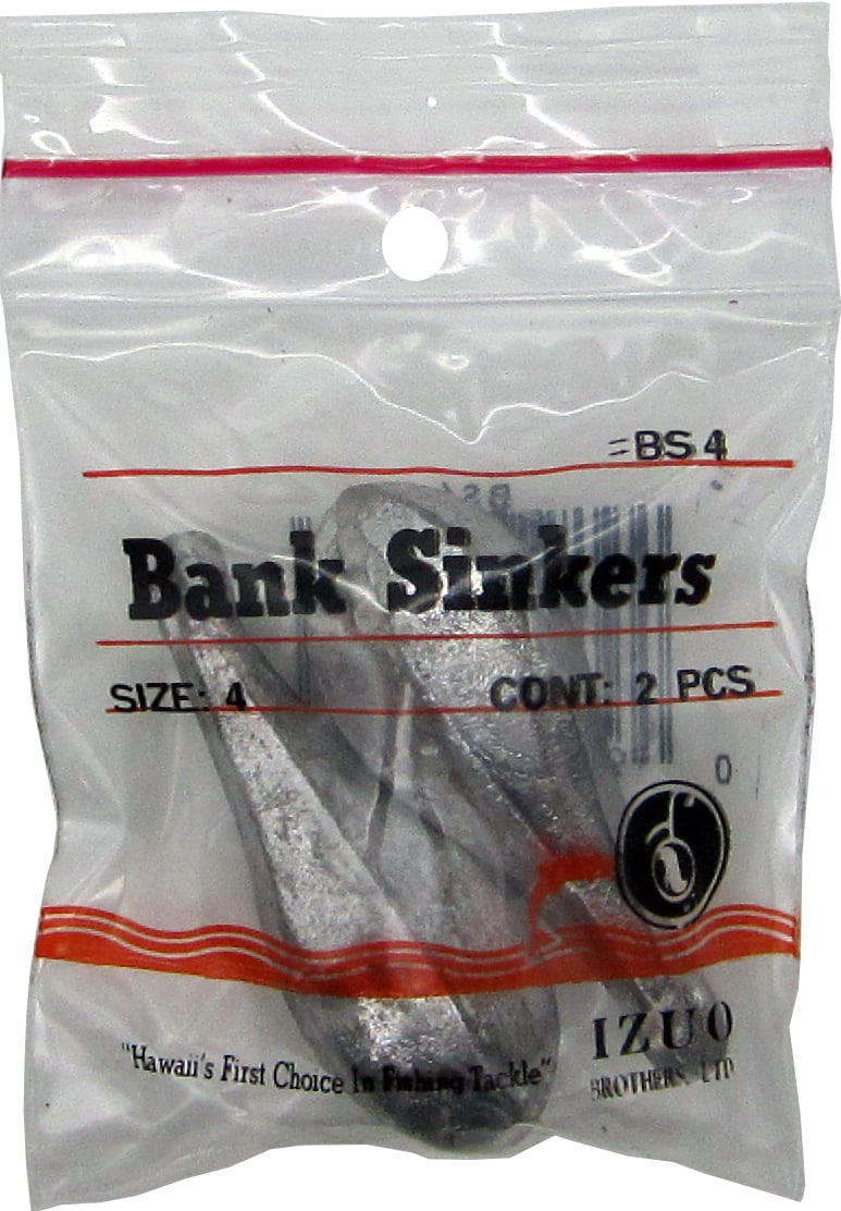 Hi Izuo Brothers 4oz Bank Lead Sinkers, 2-Pack - Walmart.com