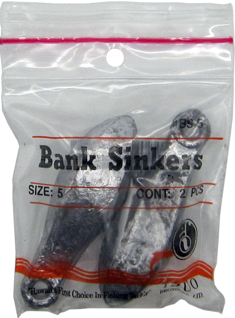 Izuo Brothers SINKER 5 oz 2PK - Lead Bank Sinker - Walmart.com