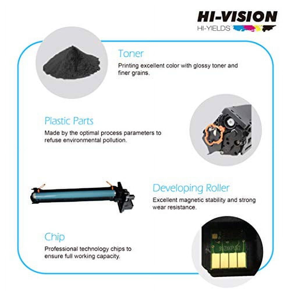 HI-VISION HI-YIELDS Compatible 255X ce255x Toner Cartridge Replacement for 55X Used for P3015 ...