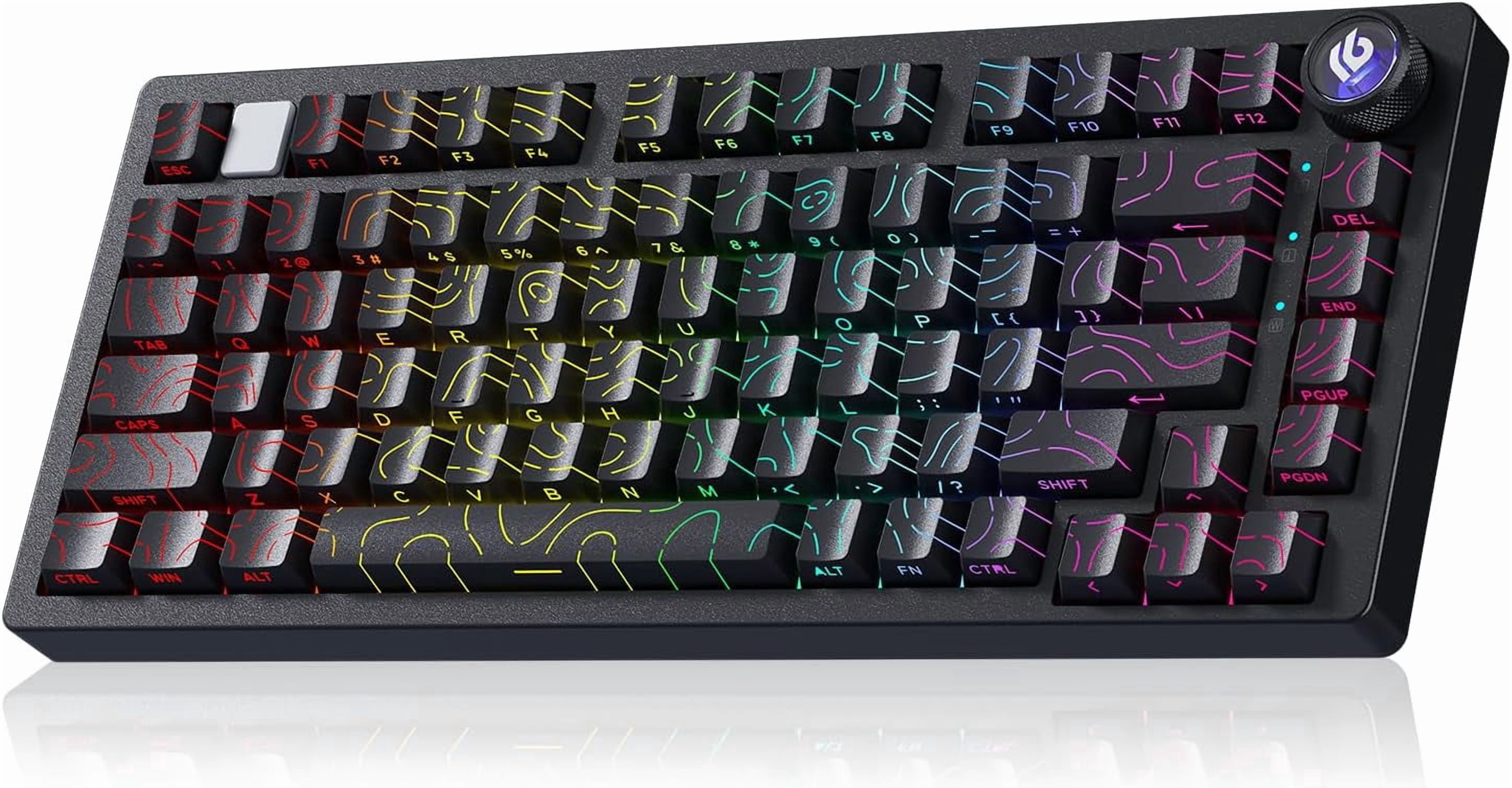 HI75C Mechanical Keyboard, 75% TKL Backlit Buletooth Mechanical ...
