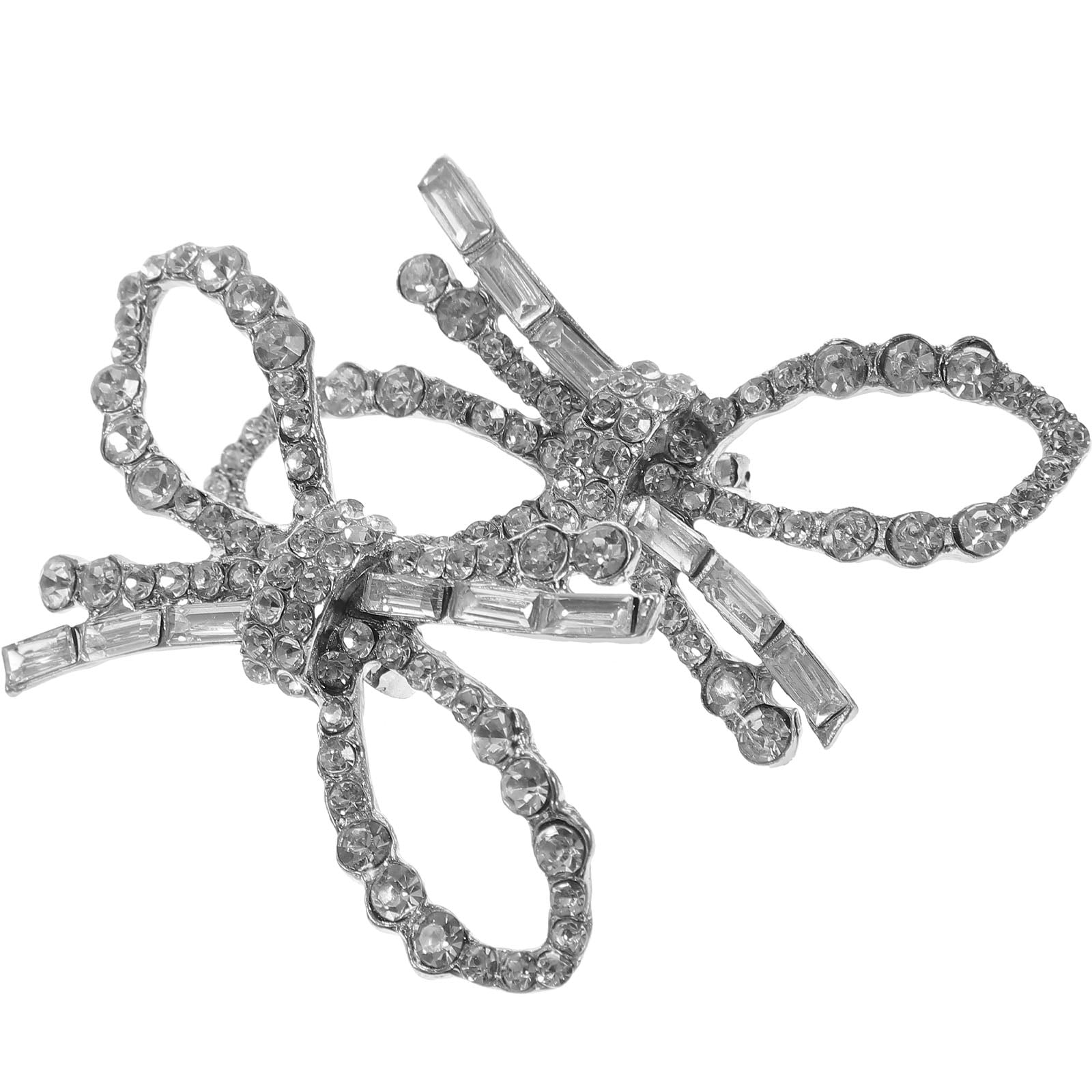 HIAKDOFT 1 Pair Crystal Bow Design Shoe Clips for Women Shoes Wedding ...