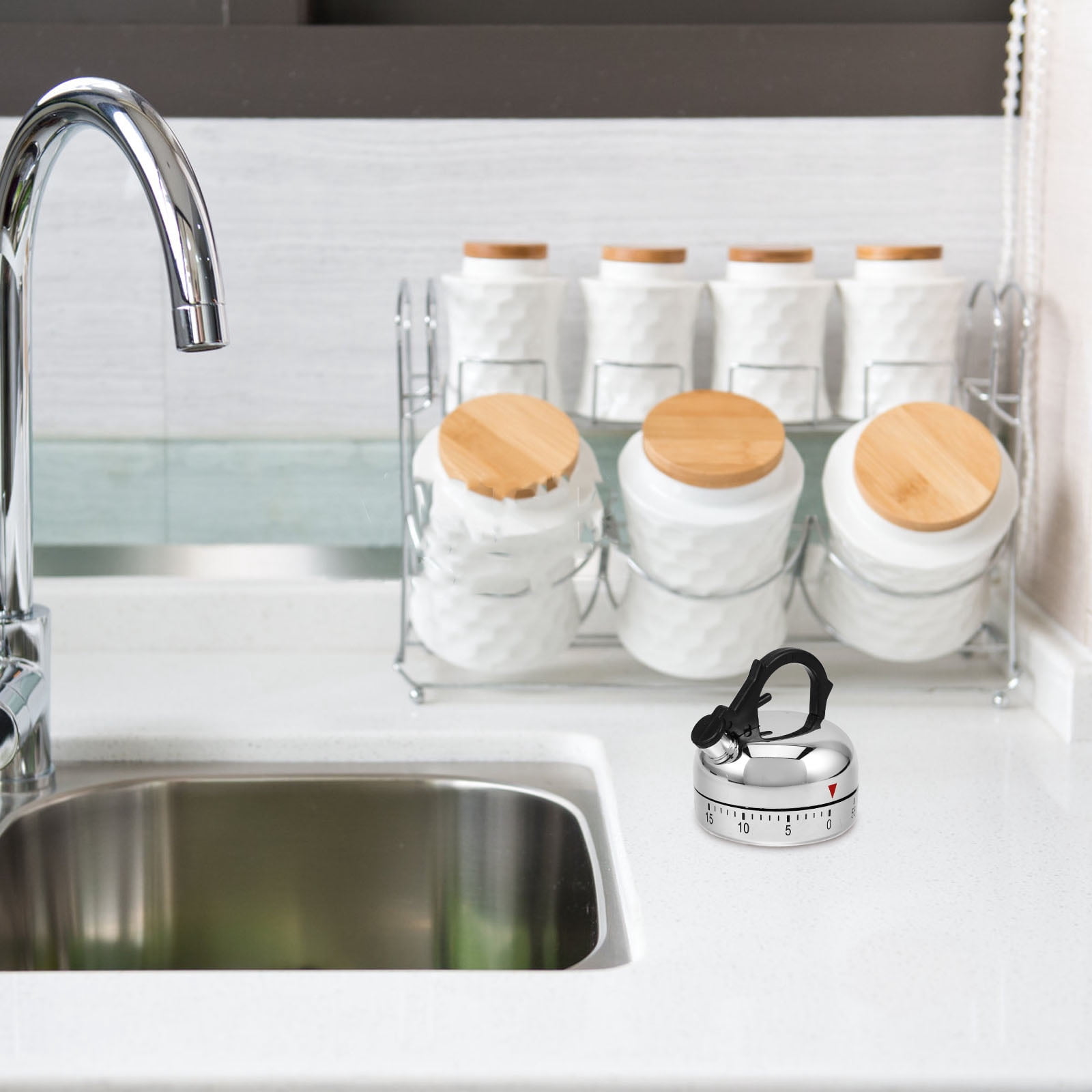 HIAKDOFT 1 Set Kettle Shaped Kitchen Timer Multi Color for Cooking and ...